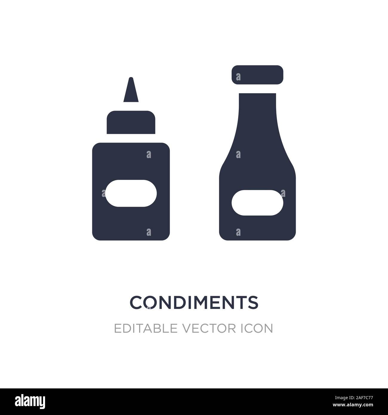 condiments icon on white background. Simple element illustration from ...