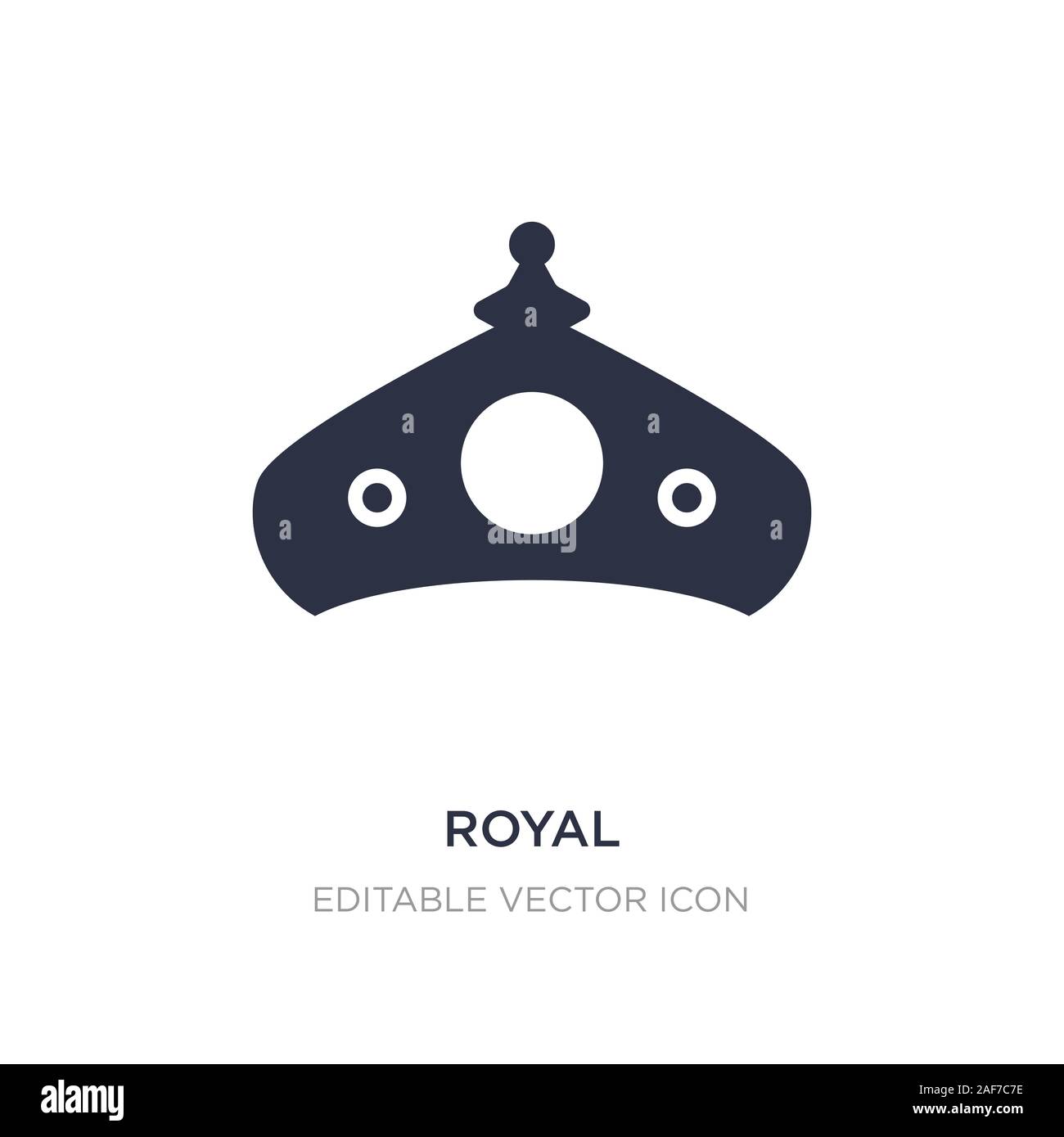 royal icon on white background. Simple element illustration from ...