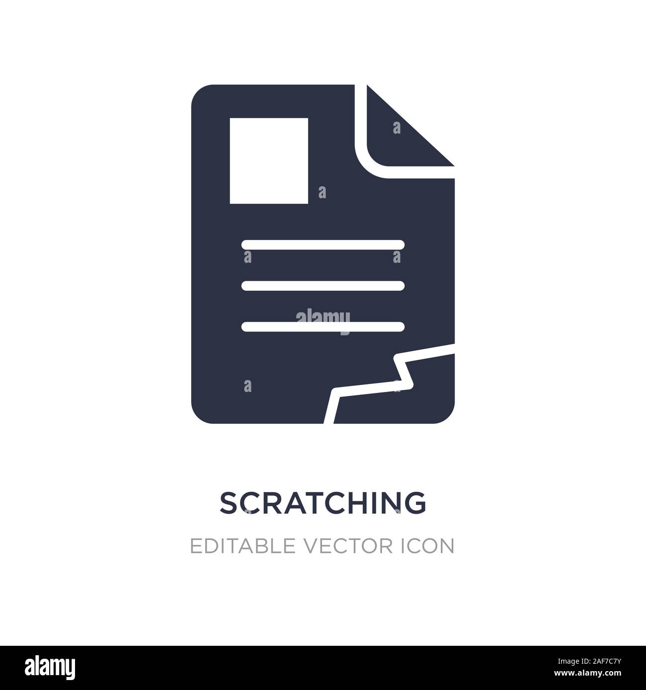 scratching icon on white background. Simple element illustration from ...