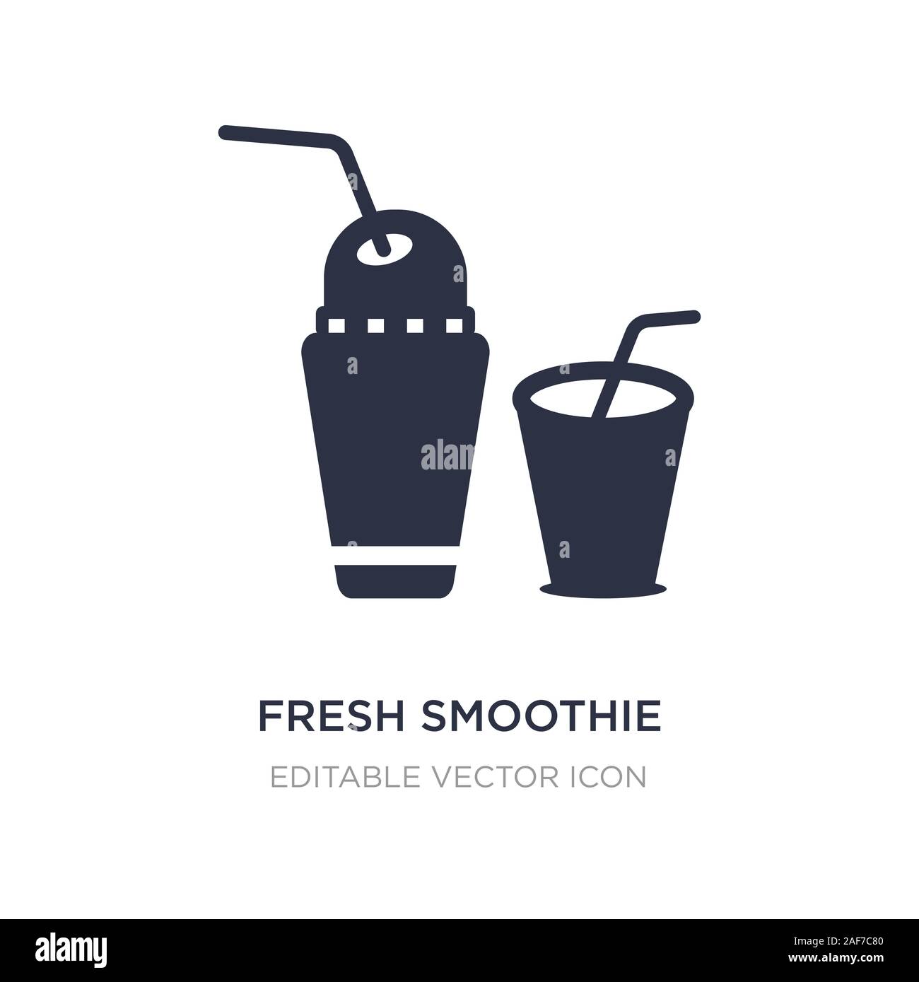 fresh smoothie icon on white background. Simple element illustration ...