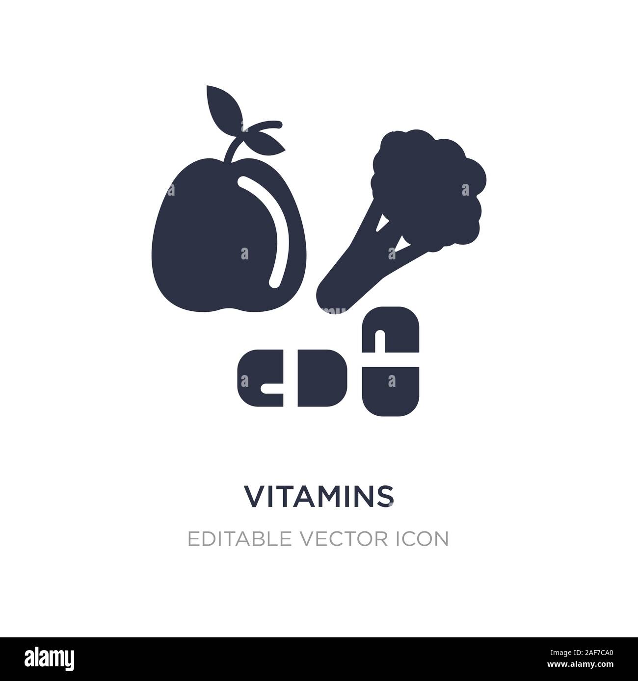 vitamins icon on white background. Simple element illustration from ...
