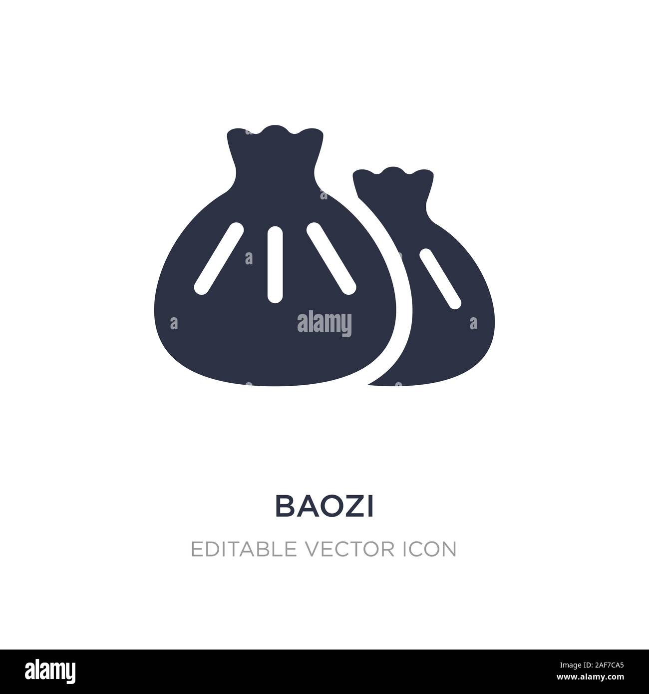 baozi icon on white background. Simple element illustration from Food ...