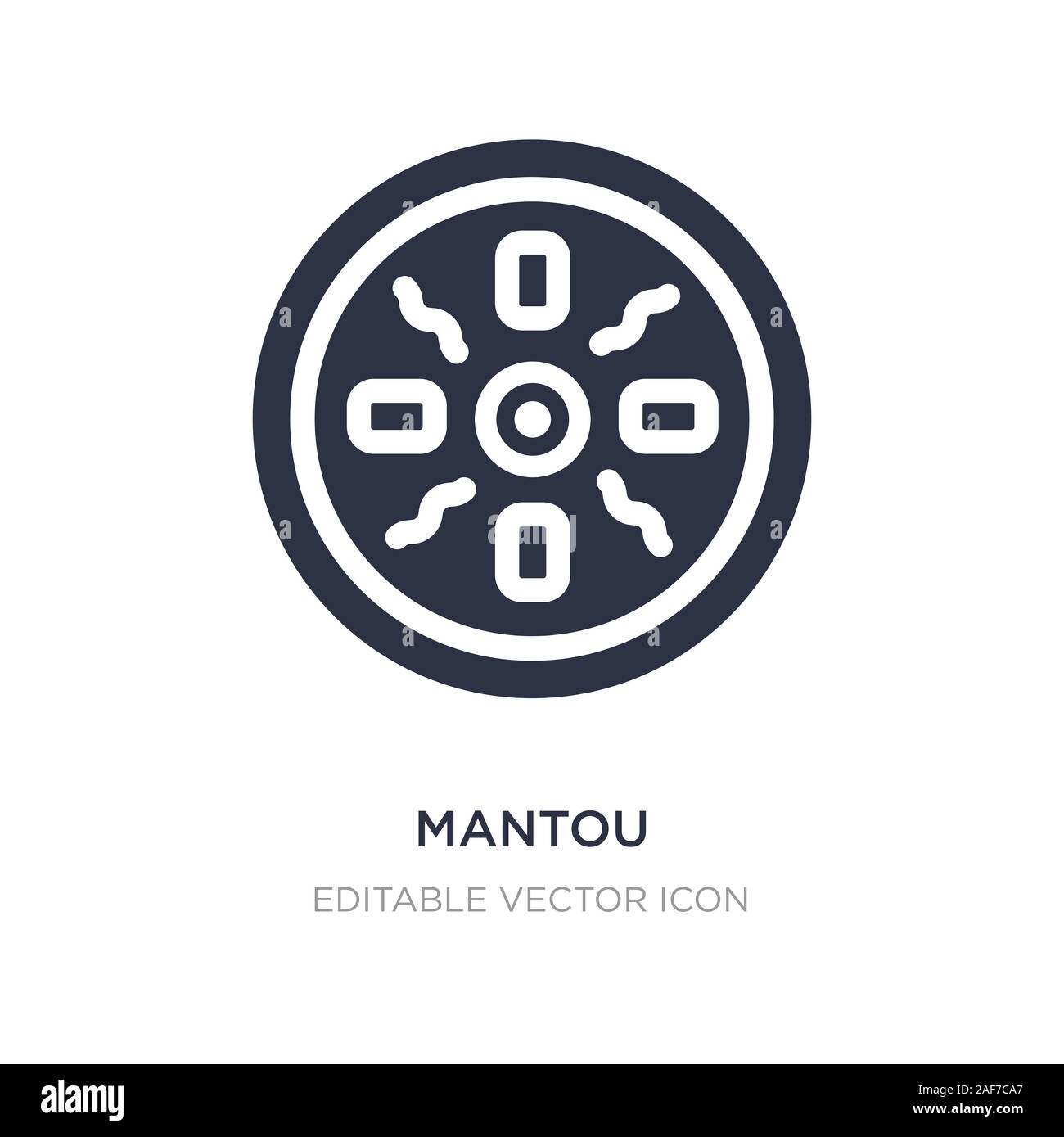 mantou icon on white background. Simple element illustration from Food concept. mantou icon ...