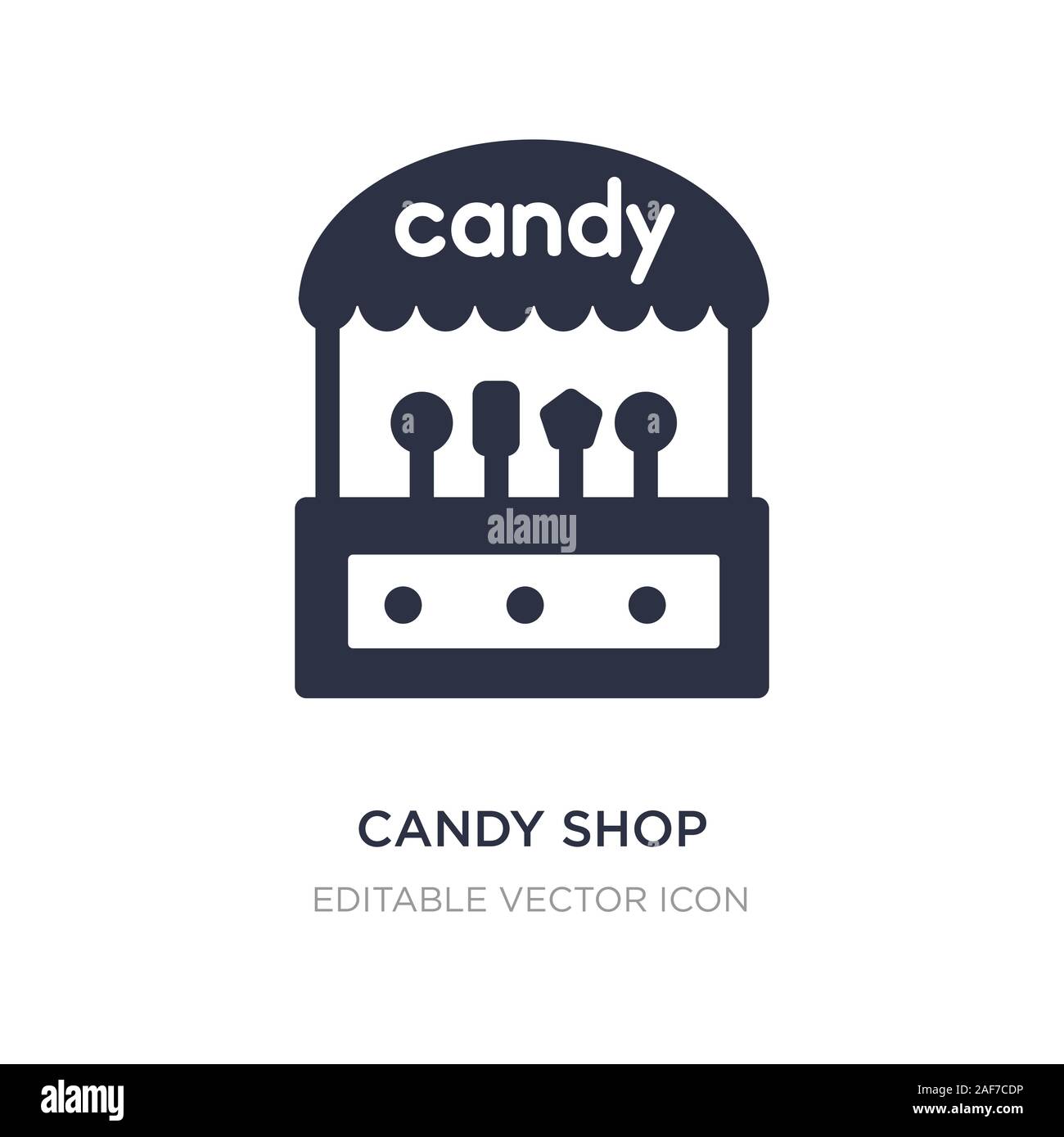 candy shop icon on white background. Simple element illustration from ...