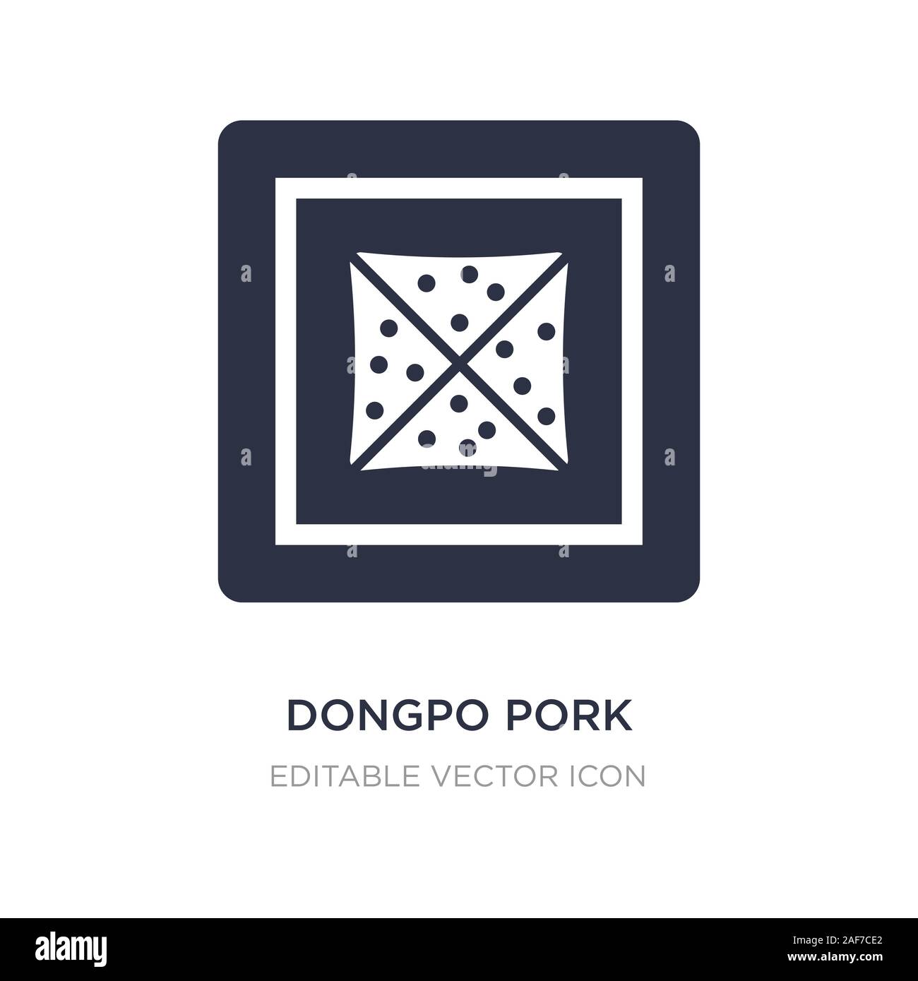 dongpo pork icon on white background. Simple element illustration from Food and restaurant ...