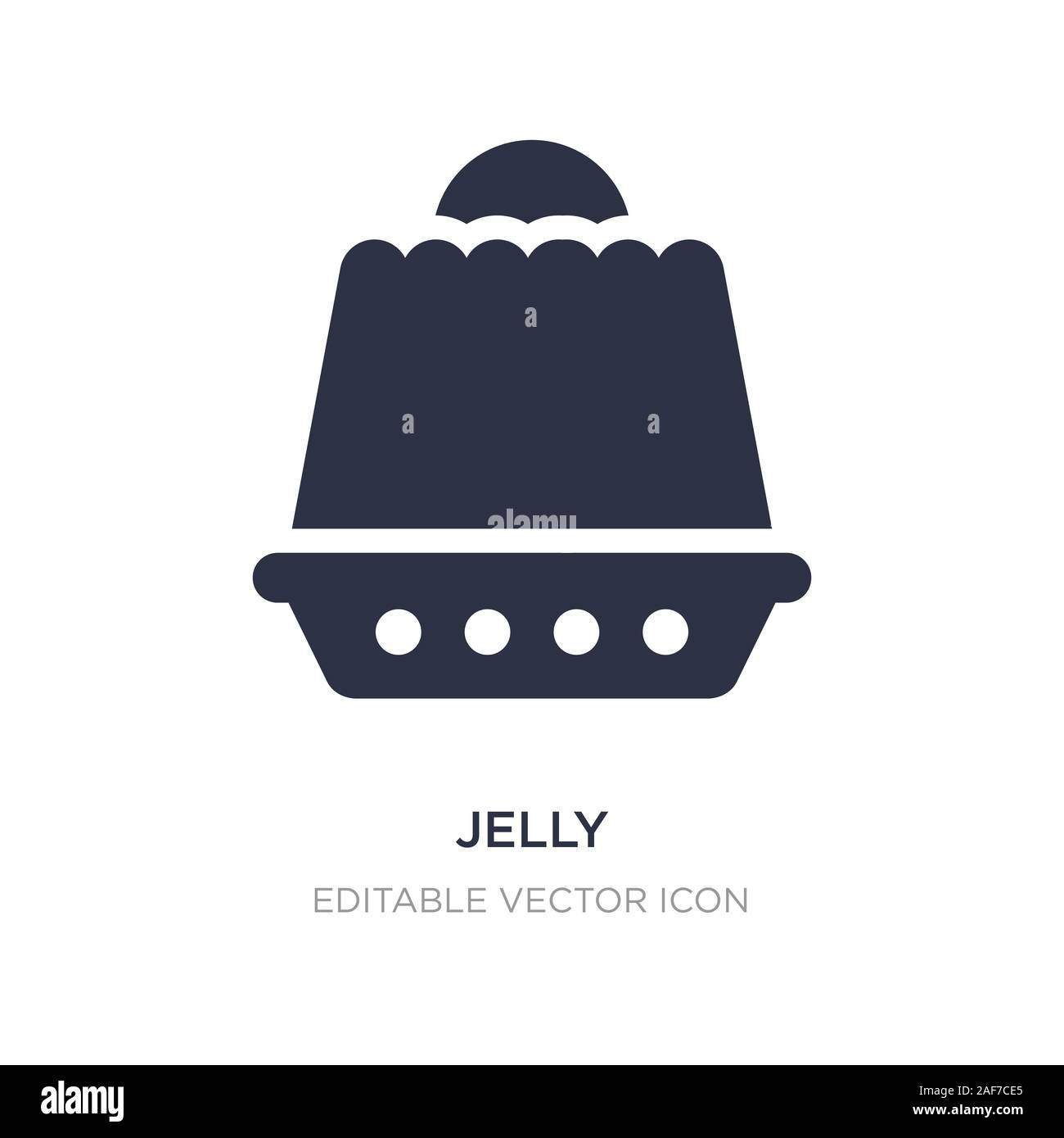 jelly icon on white background. Simple element illustration from Food ...