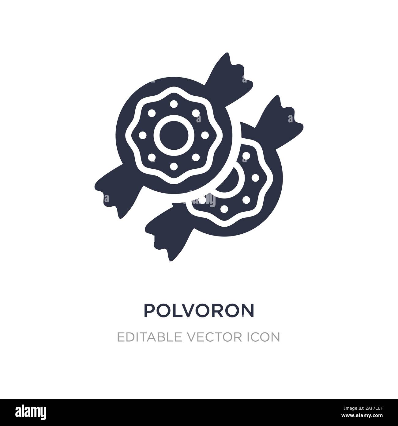polvoron icon on white background. Simple element illustration from ...