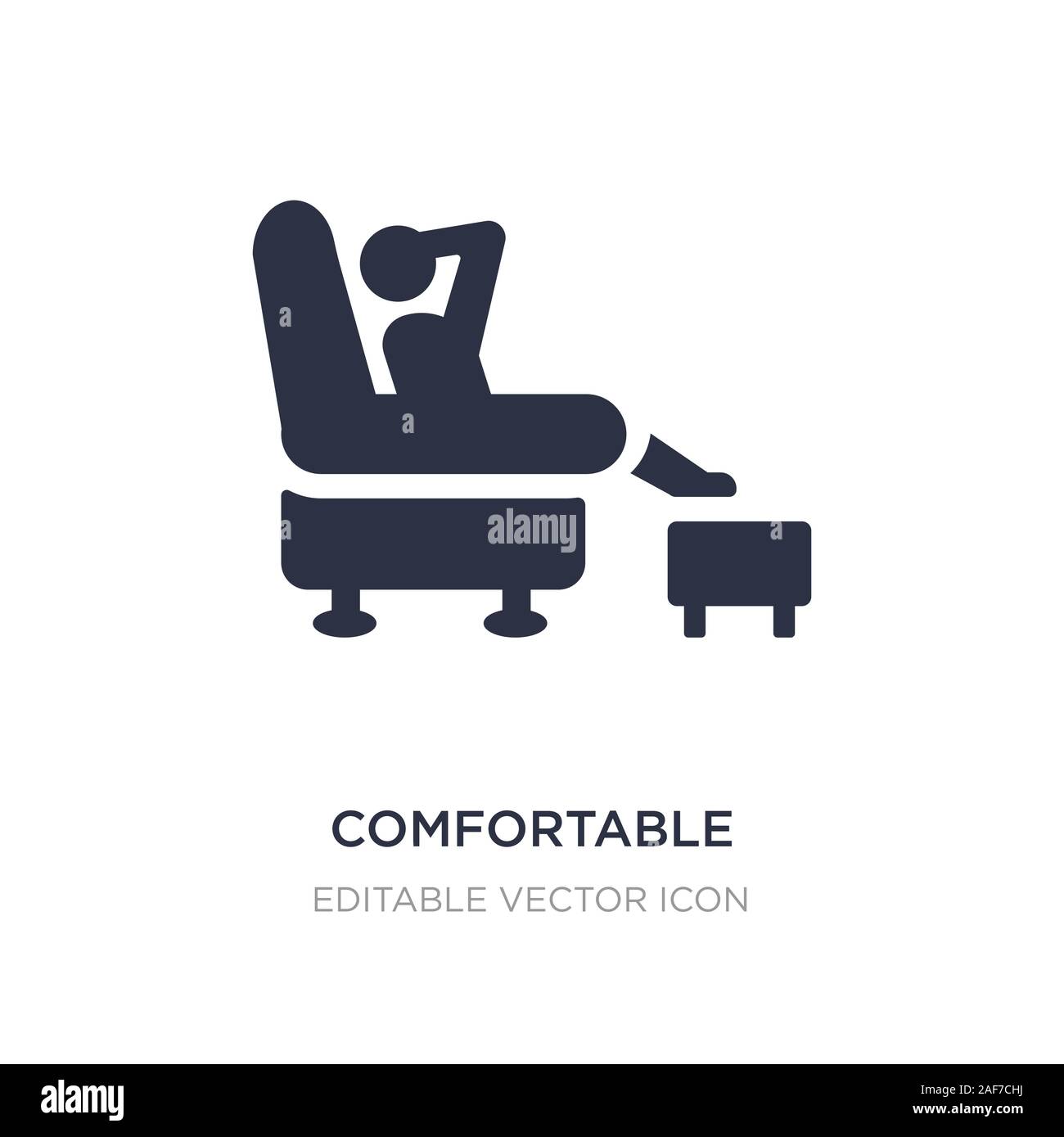 comfortable icon on white background. Simple element illustration from ...