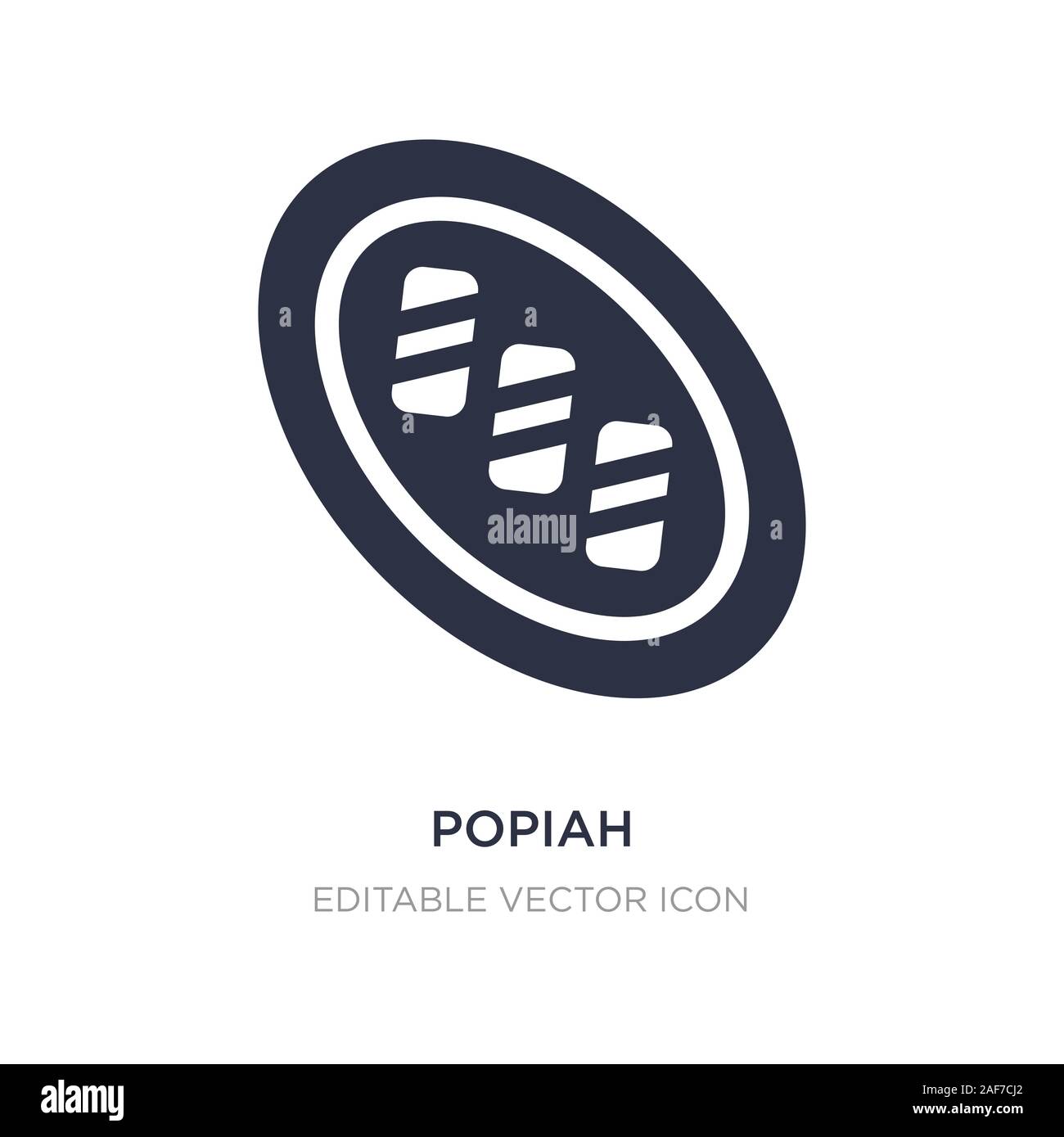 popiah icon on white background. Simple element illustration from Food ...