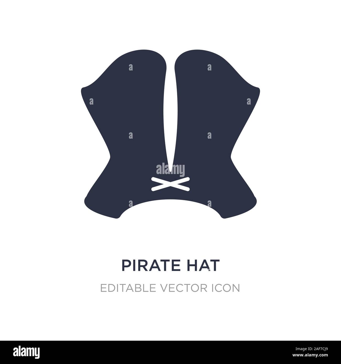 pirate hat icon on white background. Simple element illustration from ...