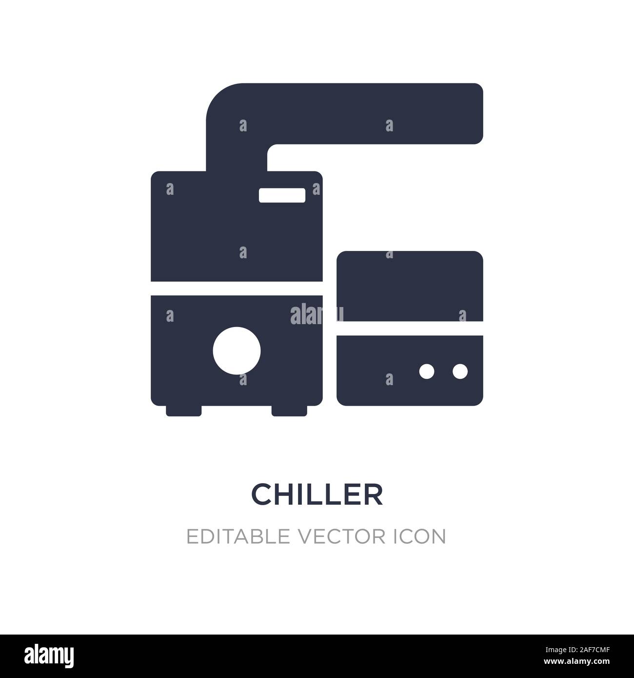 chiller icon on white background. Simple element illustration from ...