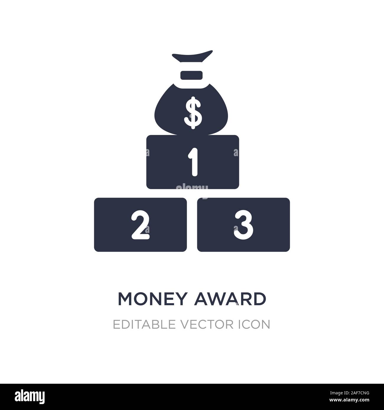 money award icon on white background. Simple element illustration from ...