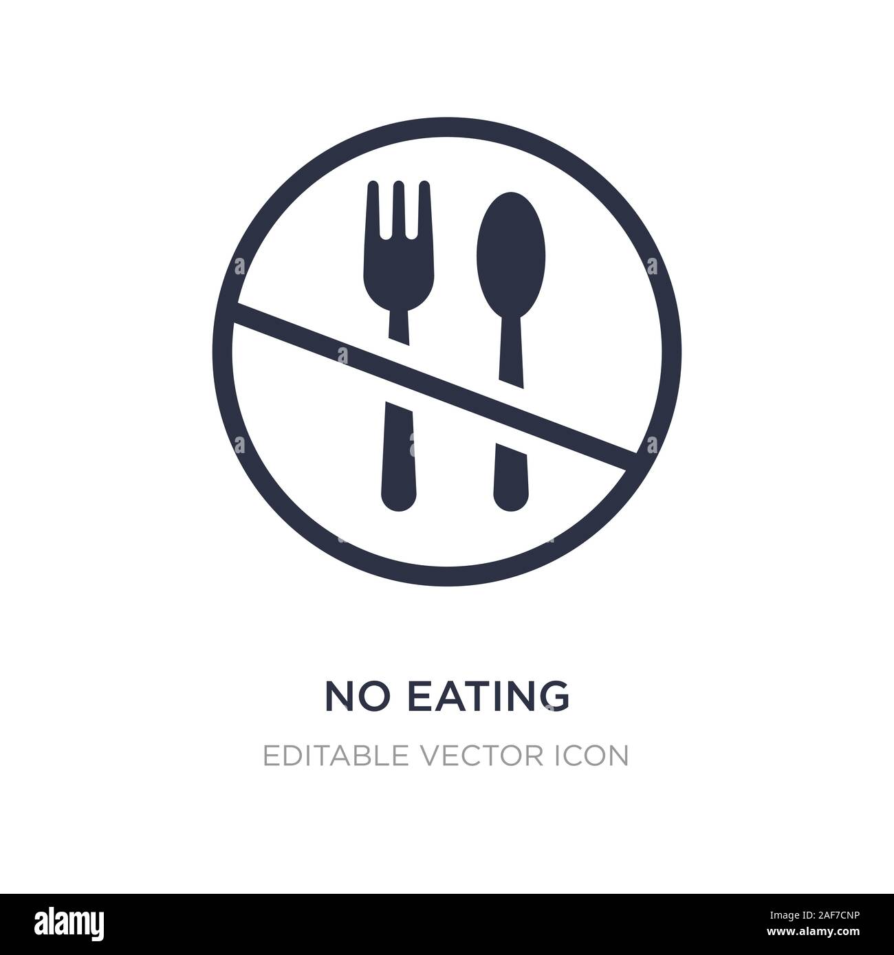 no eating icon on white background. Simple element illustration from ...
