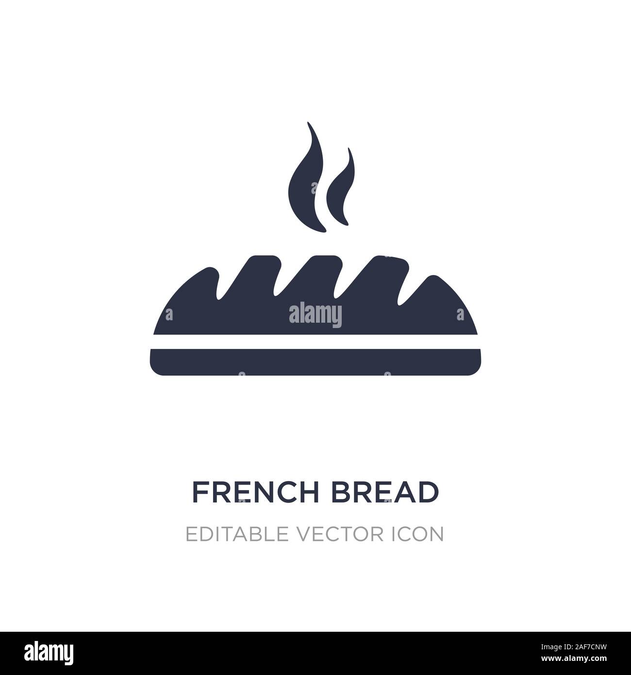 french bread icon on white background. Simple element illustration from ...