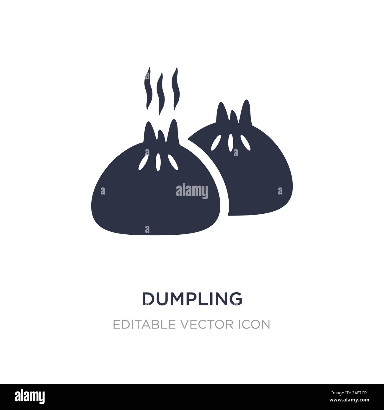 dumpling icon on white background. Simple element illustration from ...