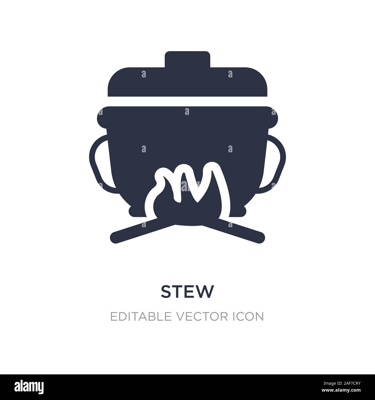 stew icon on white background. Simple element illustration from Food ...