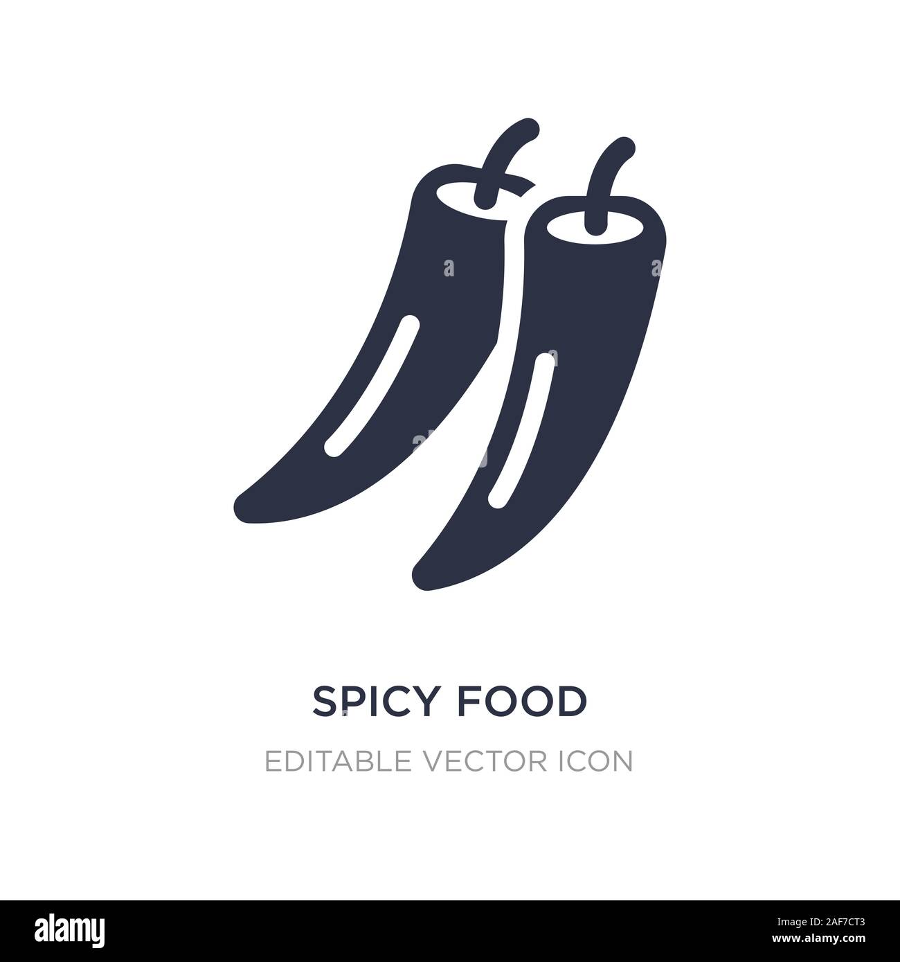 spicy food icon on white background. Simple element illustration from ...