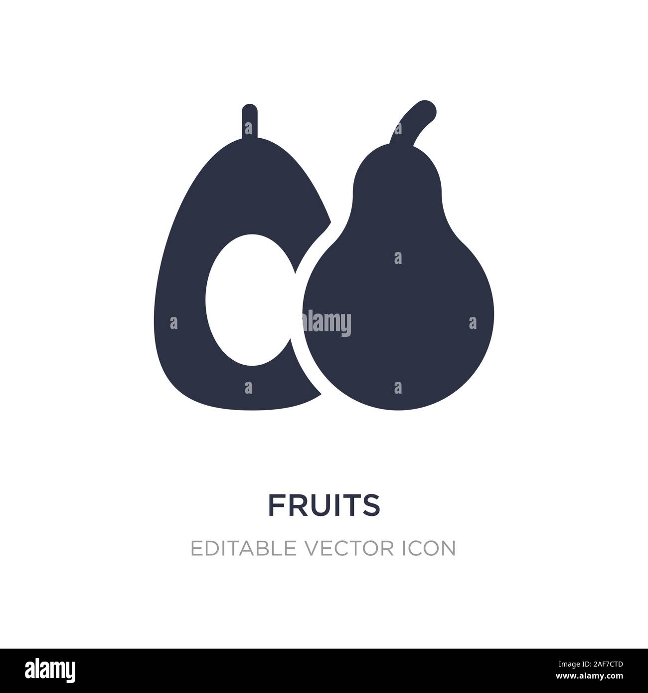 fruits icon on white background. Simple element illustration from Food ...