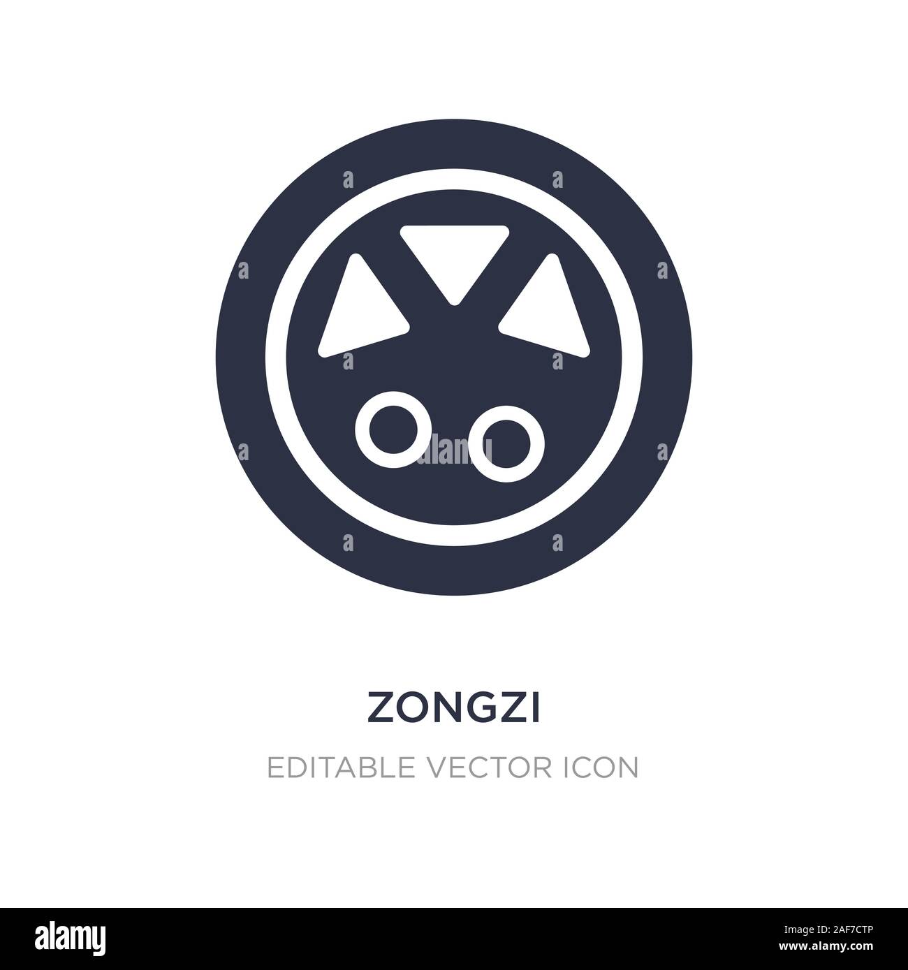 zongzi icon on white background. Simple element illustration from Food ...