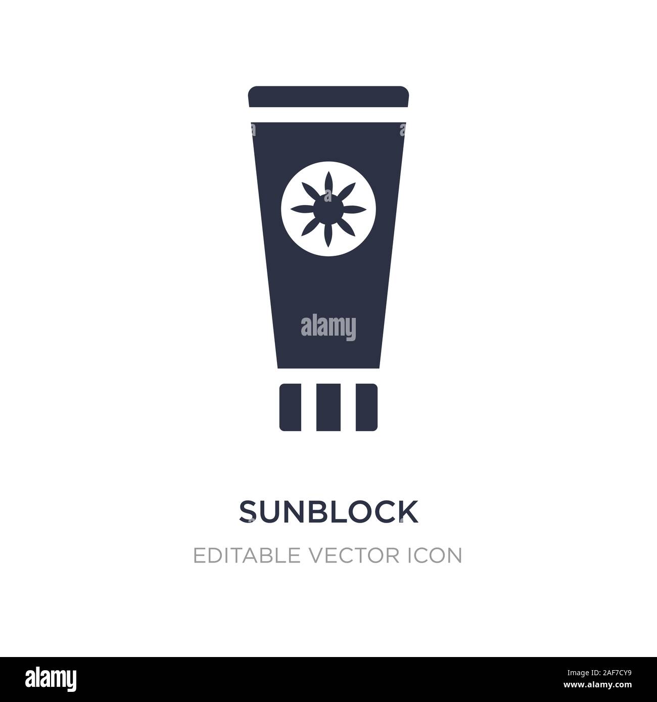 sunblock icon on white background. Simple element illustration from ...