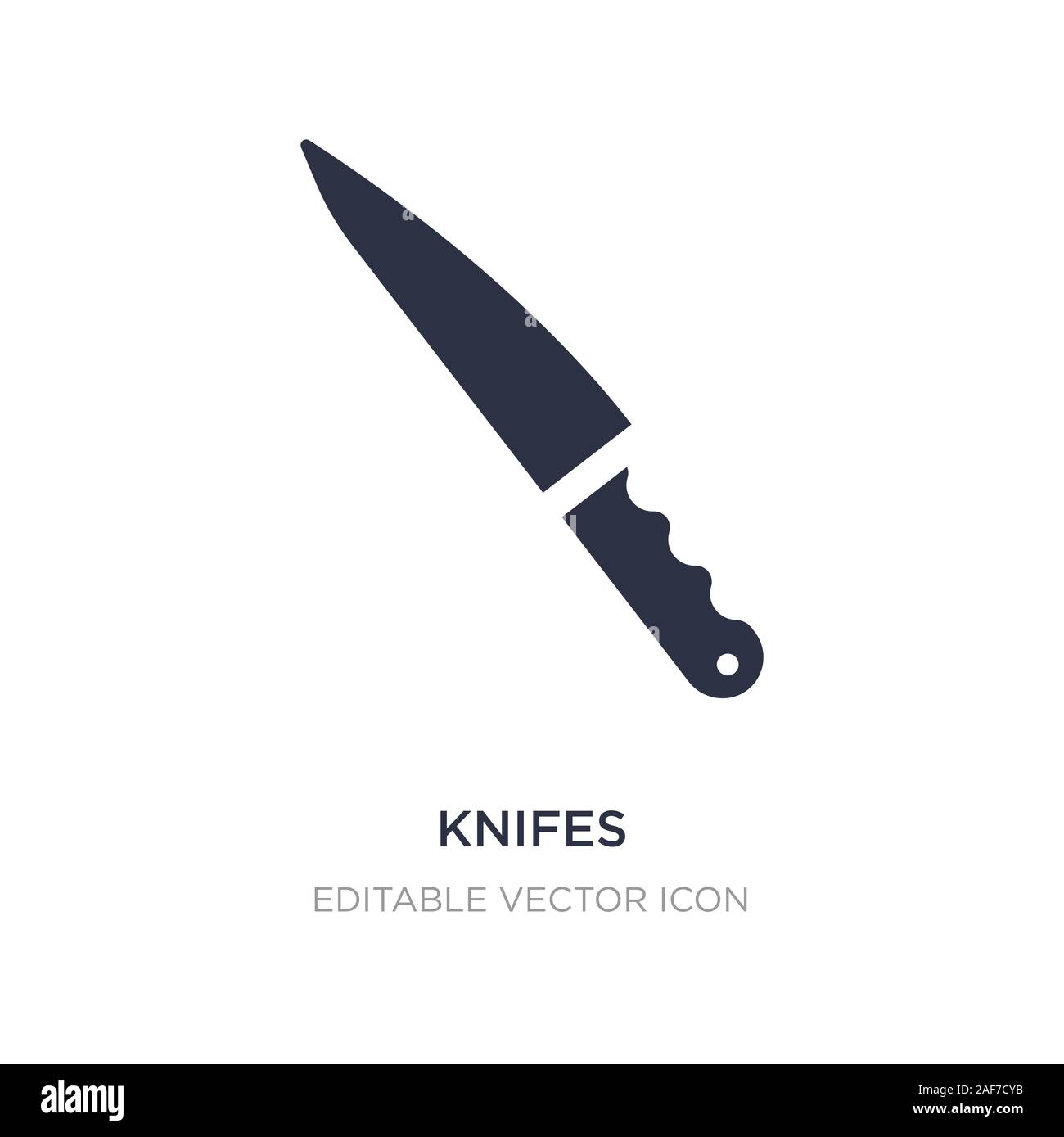 knifes icon on white background. Simple element illustration from Food ...