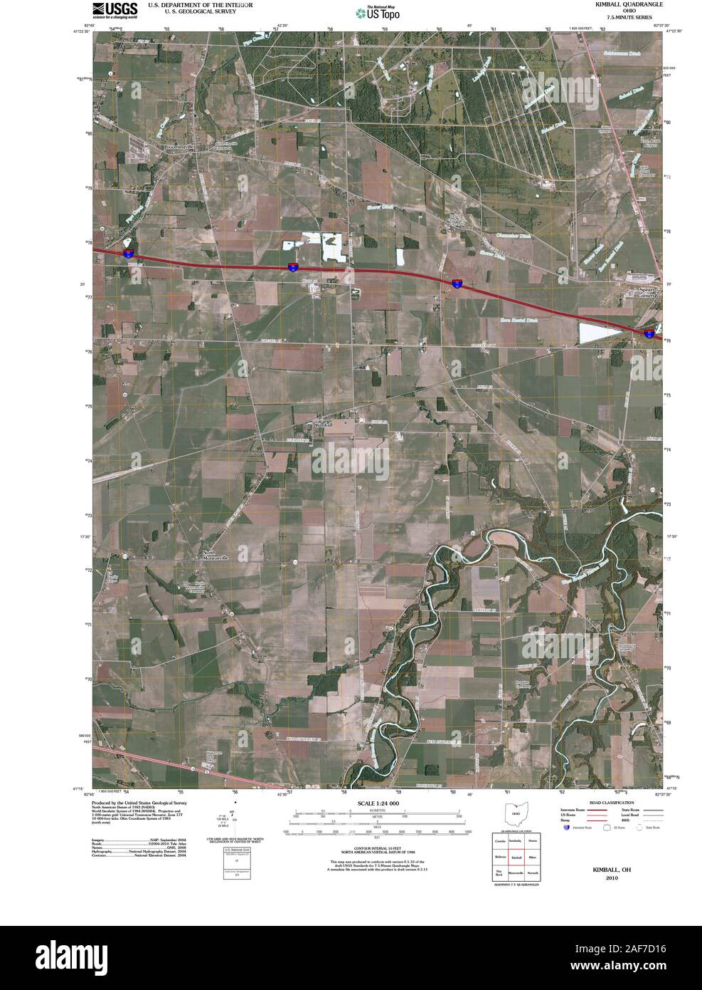 Map of kimball hi-res stock photography and images - Alamy