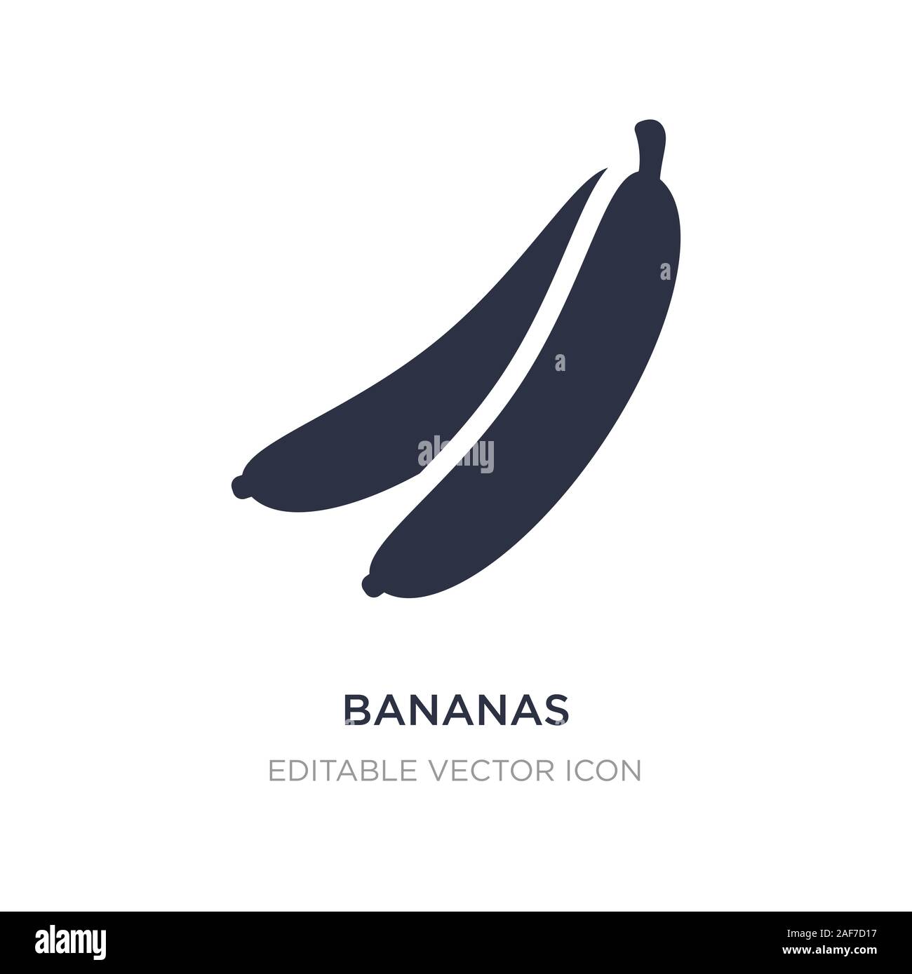 bananas icon on white background. Simple element illustration from Food ...