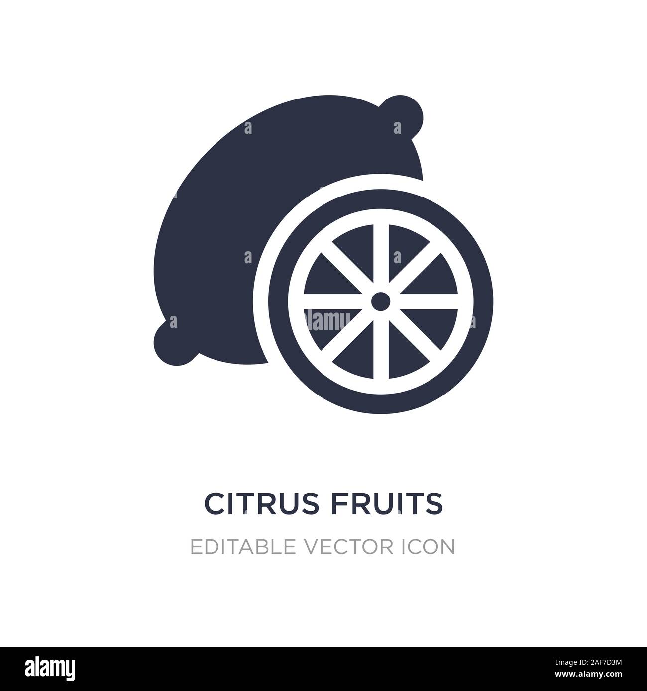 citrus fruits icon on white background. Simple element illustration ...