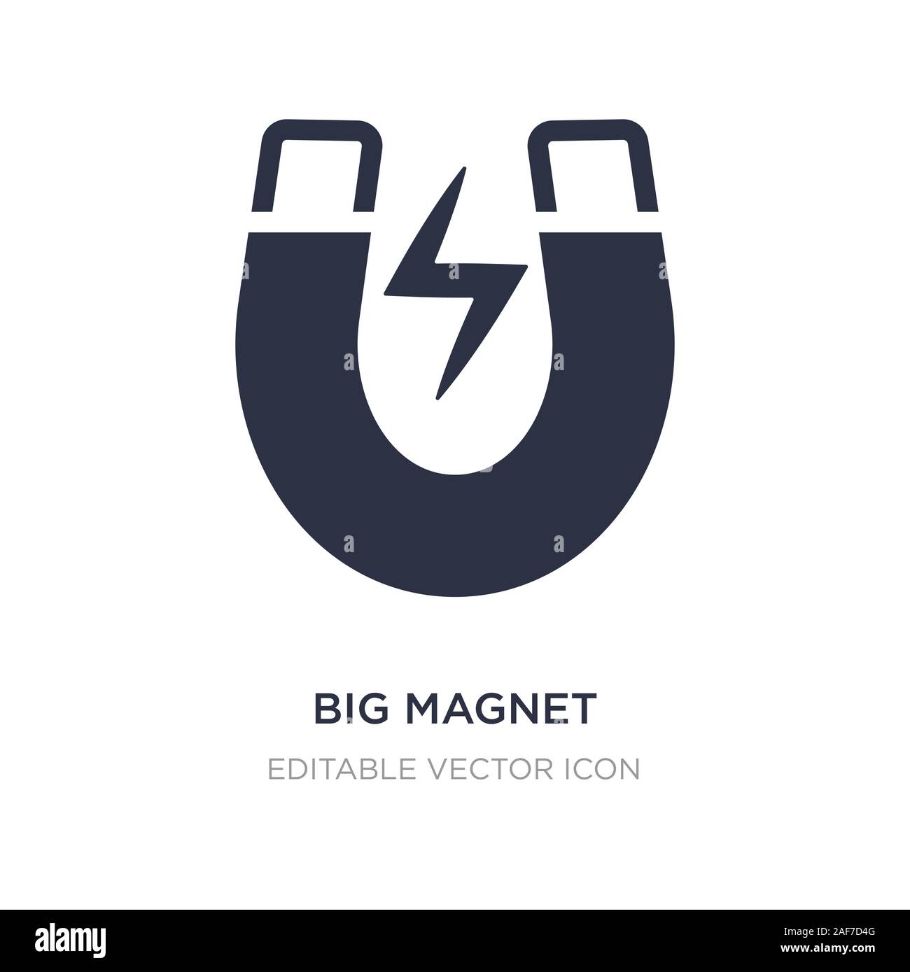 big magnet icon on white background. Simple element illustration from ...