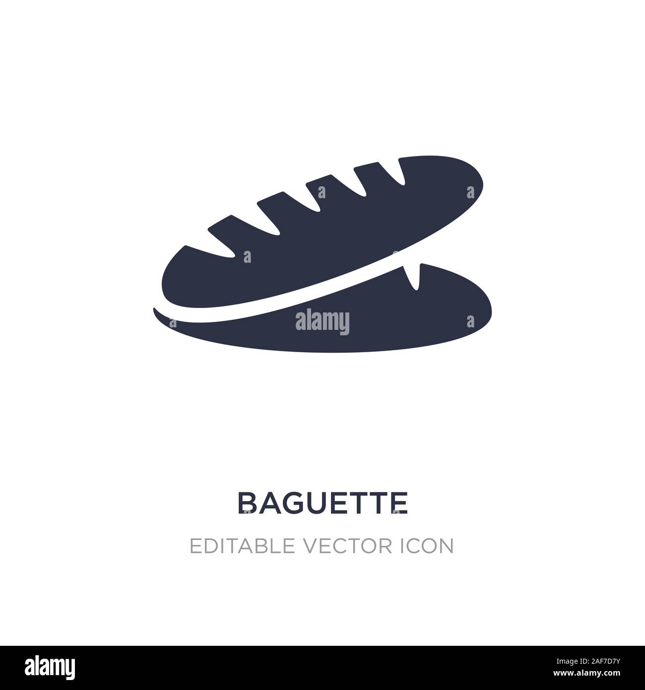 baguette icon on white background. Simple element illustration from ...