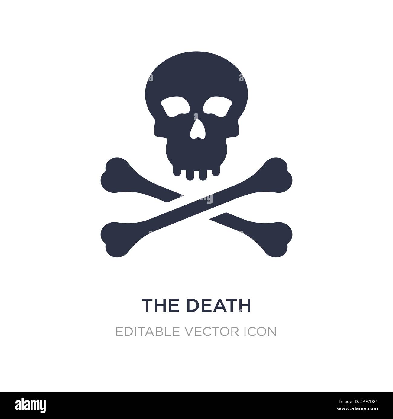 the death icon on white background. Simple element illustration from ...