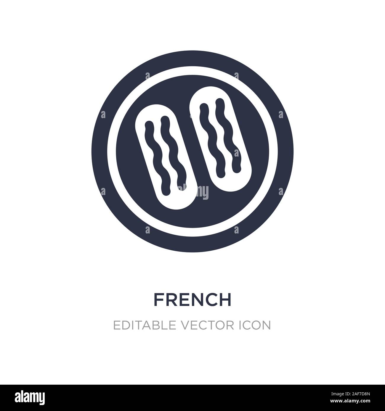 french icon on white background. Simple element illustration from Food ...