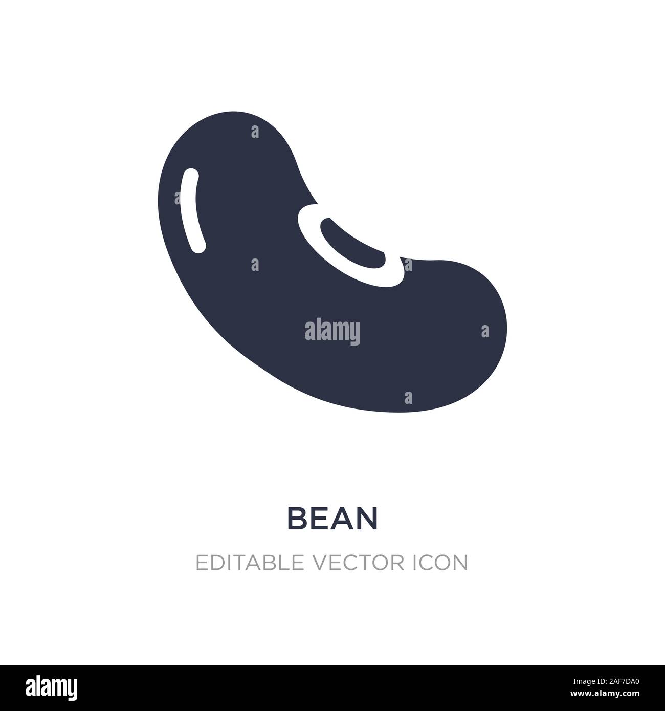 bean icon on white background. Simple element illustration from Food ...