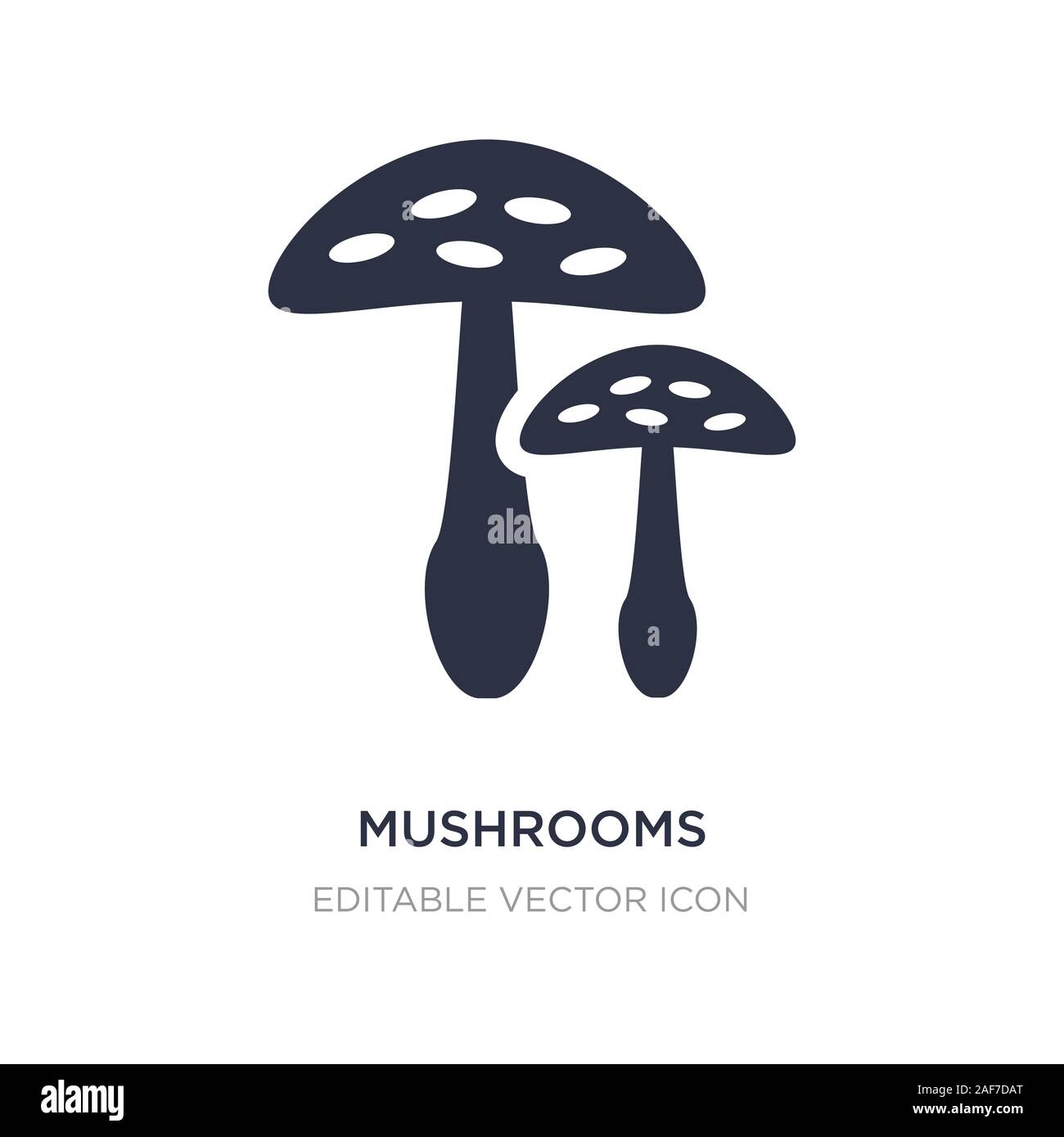mushrooms icon on white background. Simple element illustration from ...