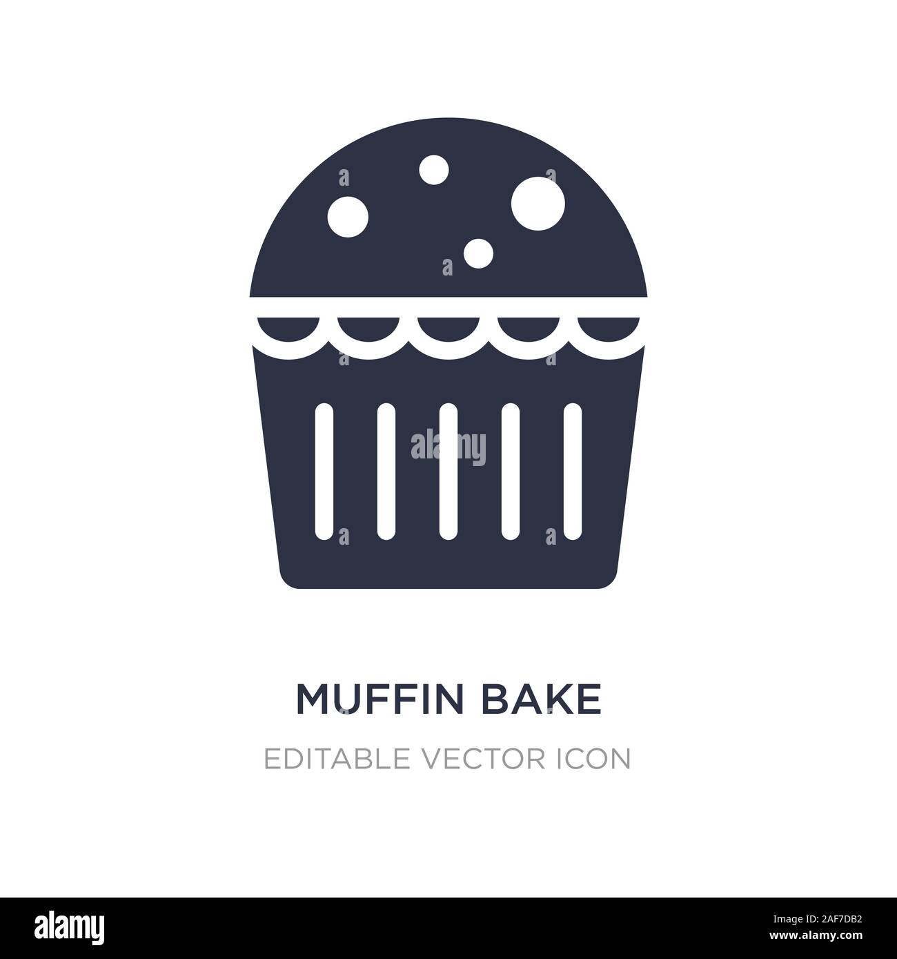 muffin bake icon on white background. Simple element illustration from ...