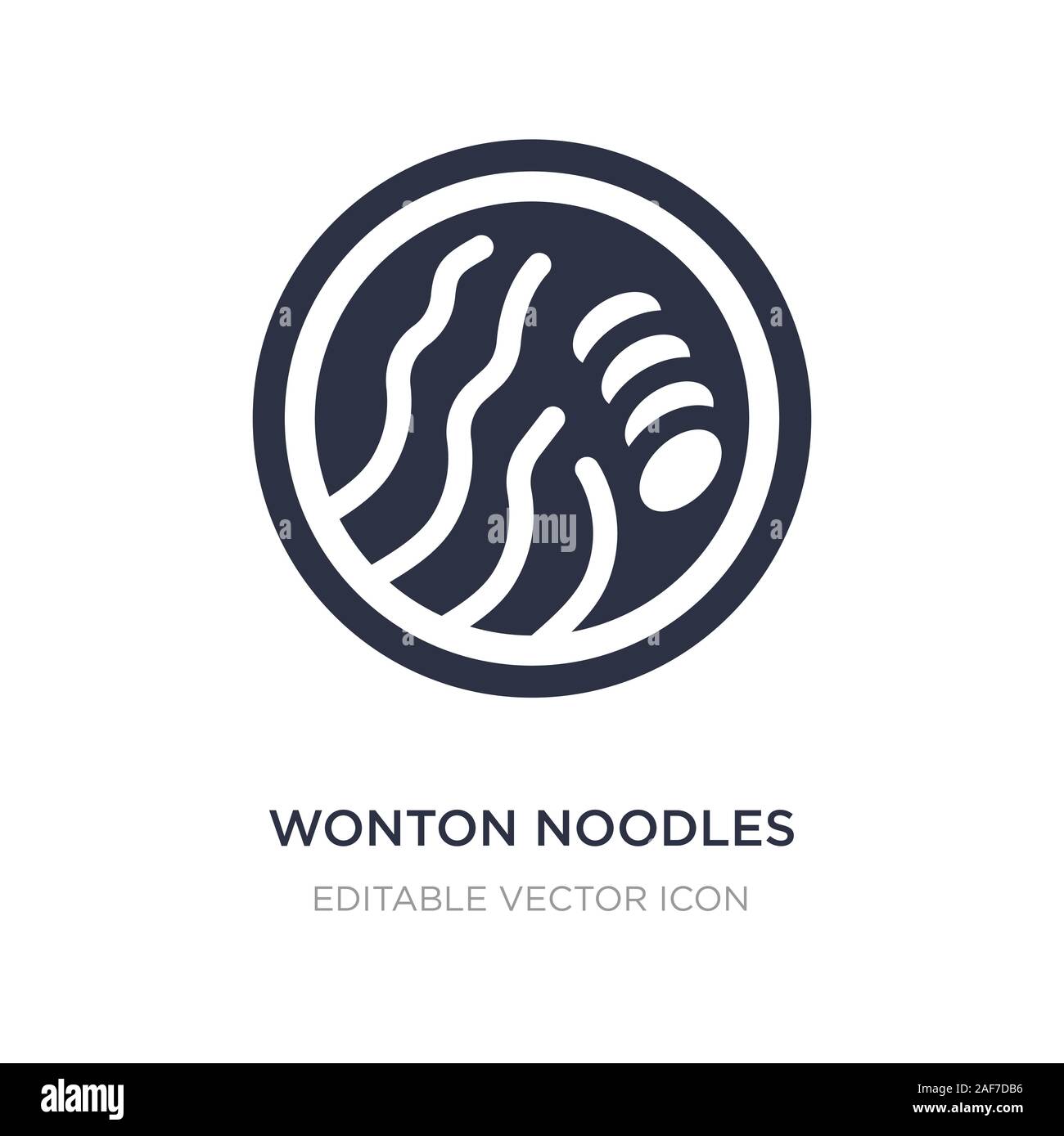 wonton noodles icon on white background. Simple element illustration ...