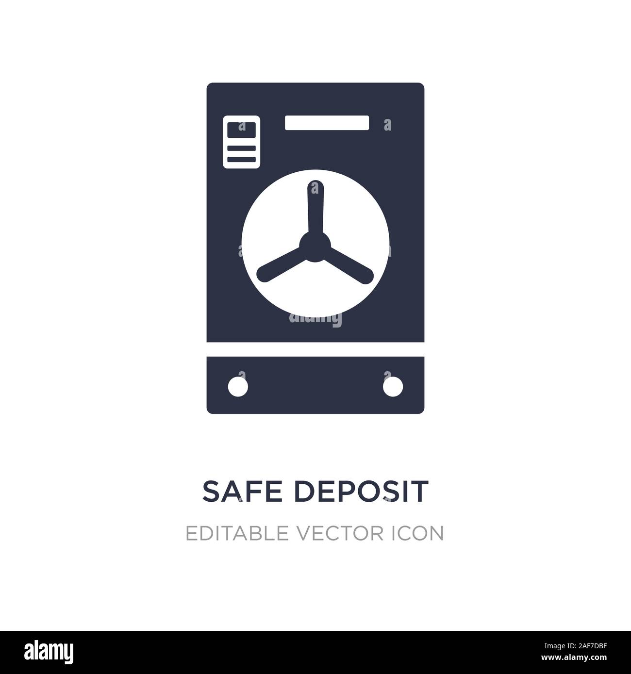 safe deposit icon on white background. Simple element illustration from ...