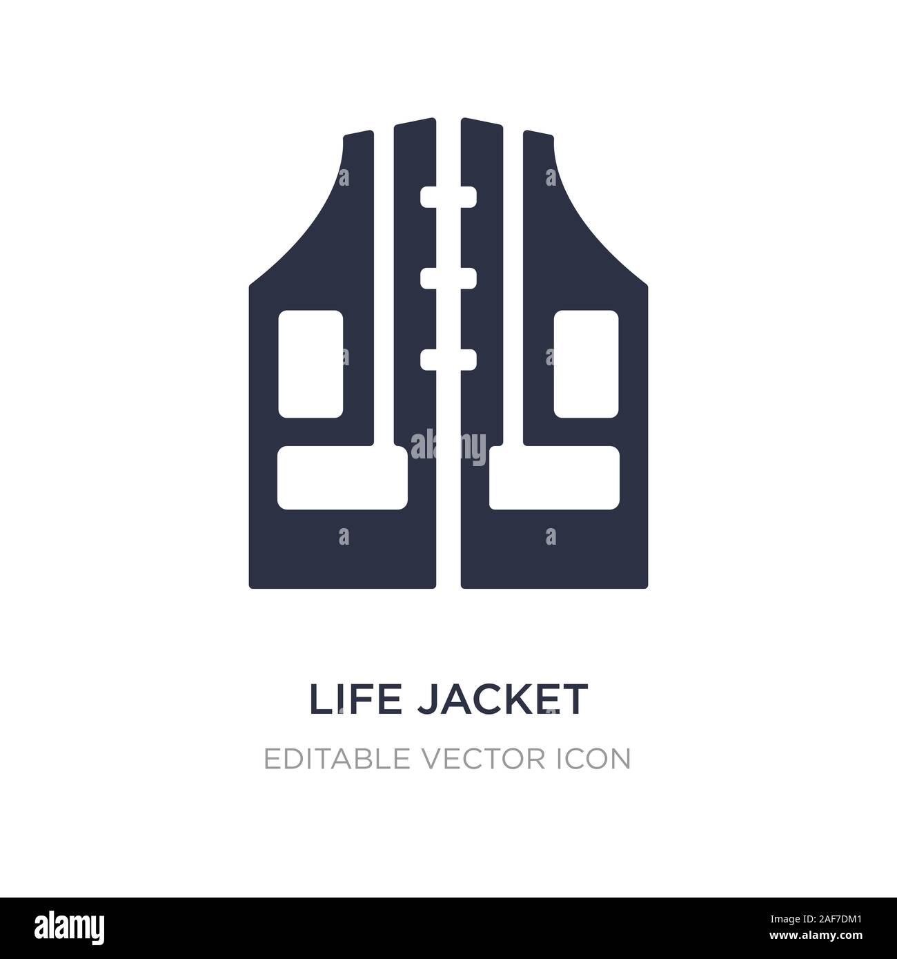 life jacket icon on white background. Simple element illustration from ...