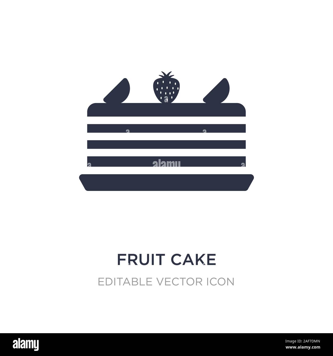 fruit cake icon on white background. Simple element illustration from ...