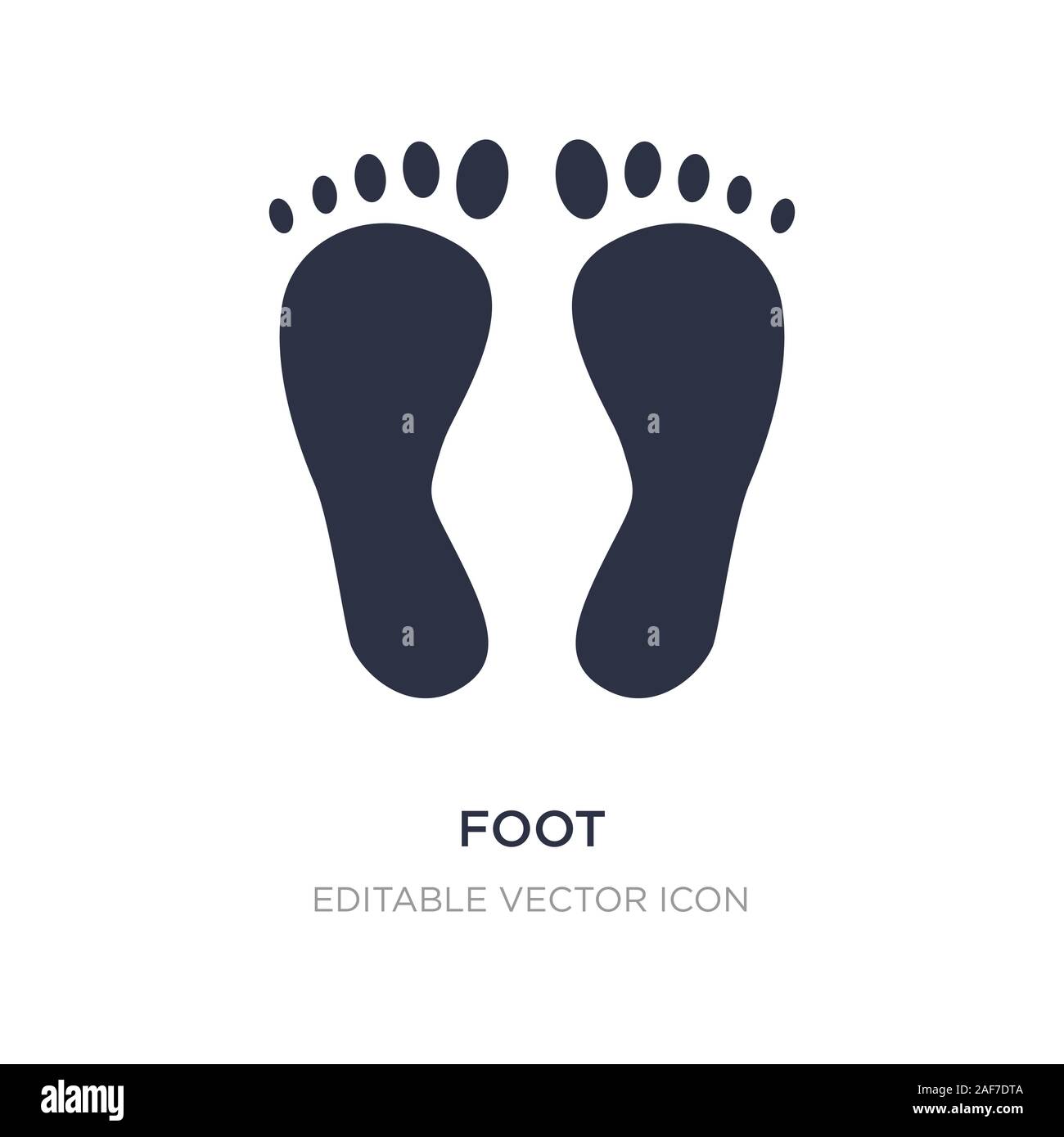 foot icon on white background. Simple element illustration from General ...