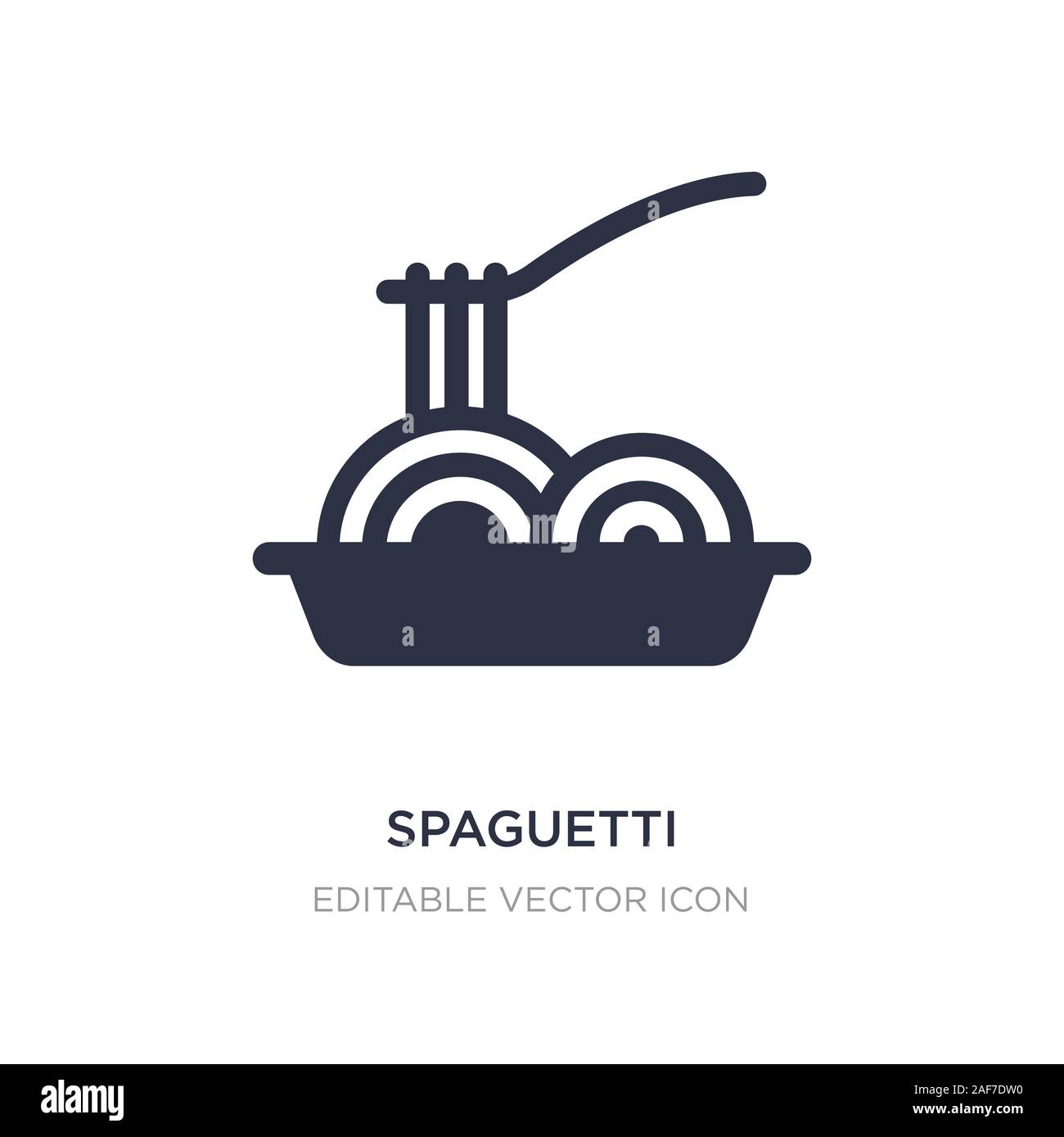 spaguetti icon on white background. Simple element illustration from ...