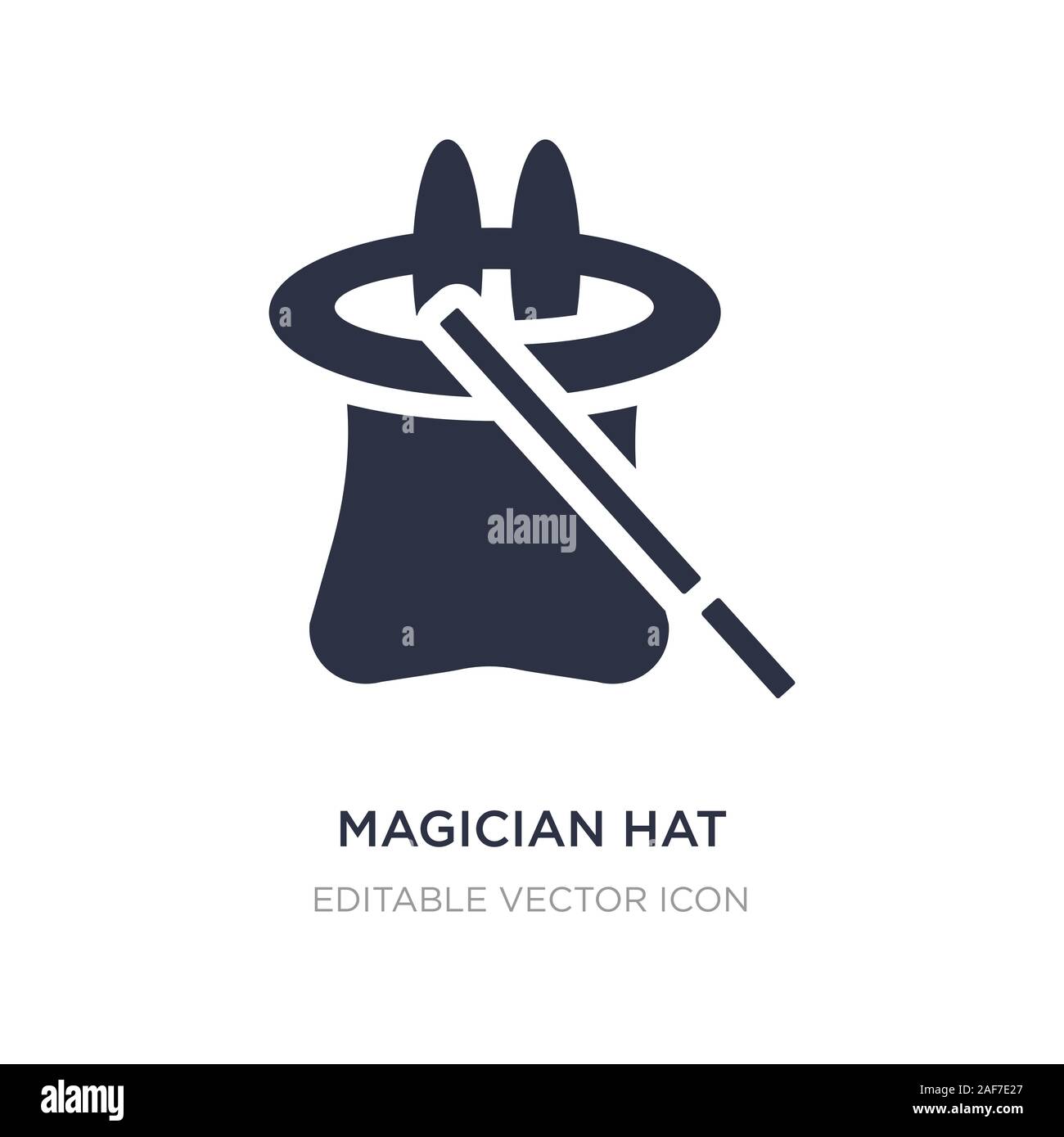 magician hat icon on white background. Simple element illustration from ...
