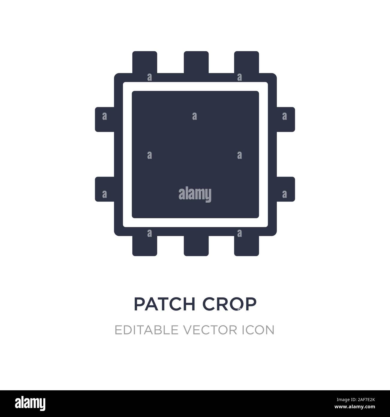 patch crop icon on white background. Simple element illustration from ...
