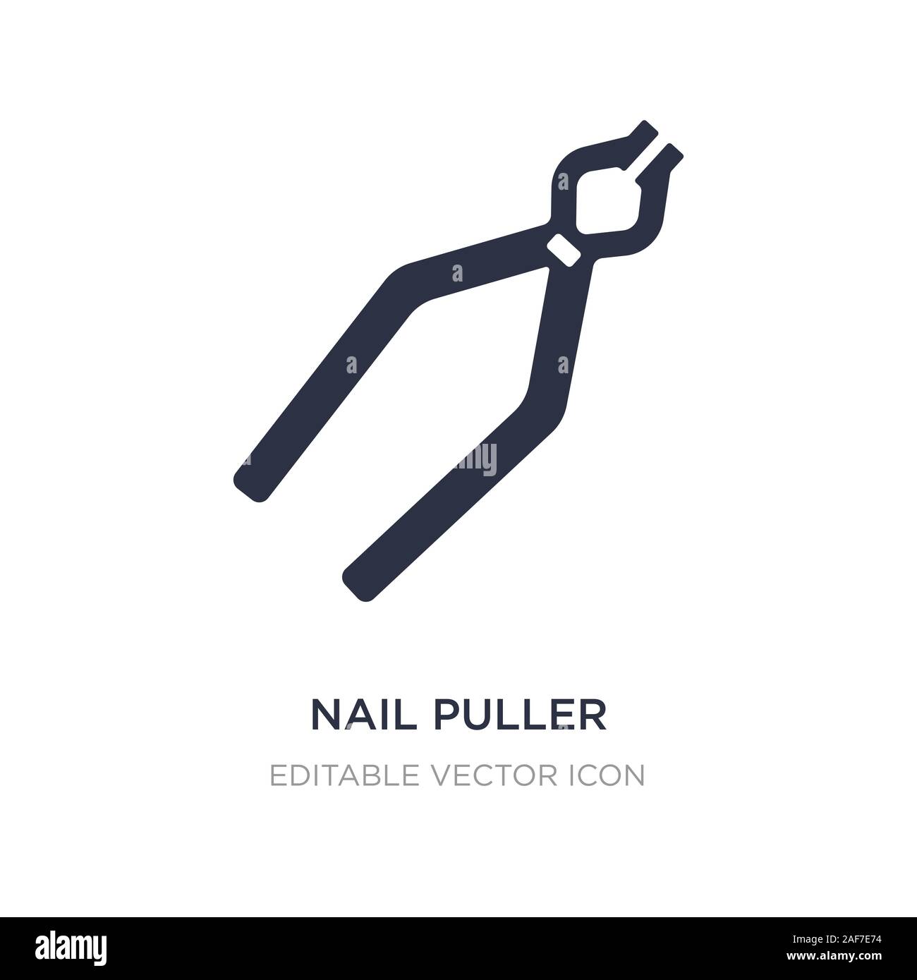 nail puller icon on white background. Simple element illustration from ...