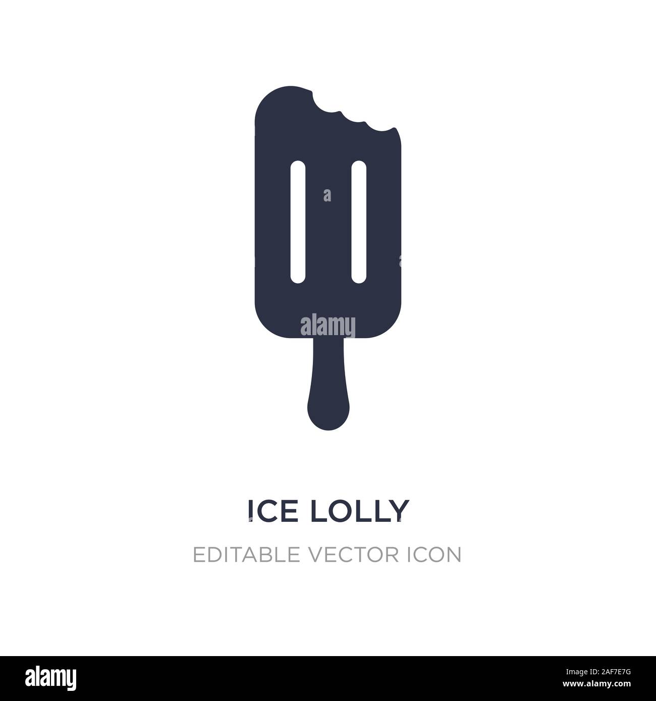 ice lolly icon on white background. Simple element illustration from ...