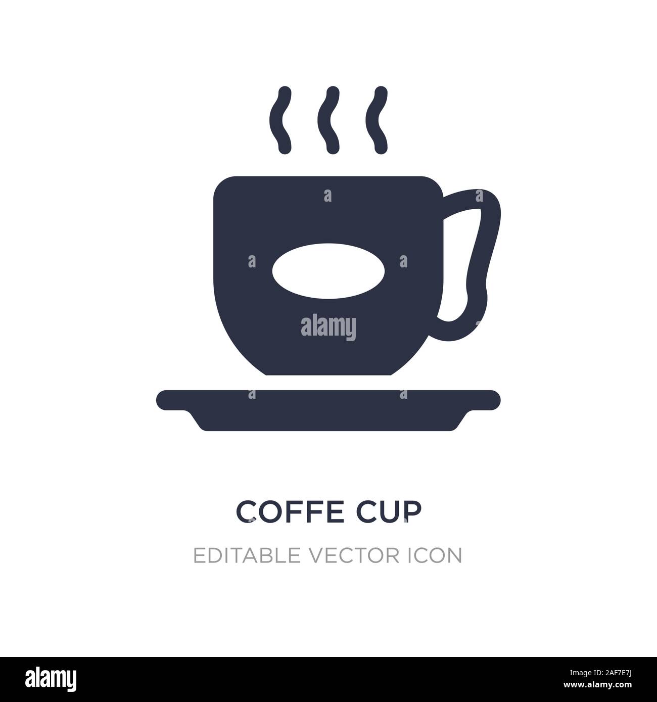 coffe cup icon on white background. Simple element illustration from ...