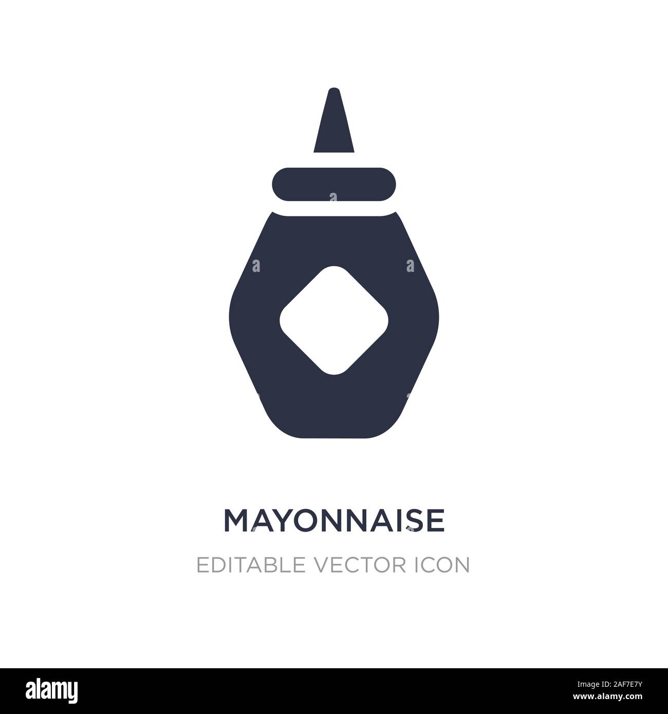 mayonnaise icon on white background. Simple element illustration from ...