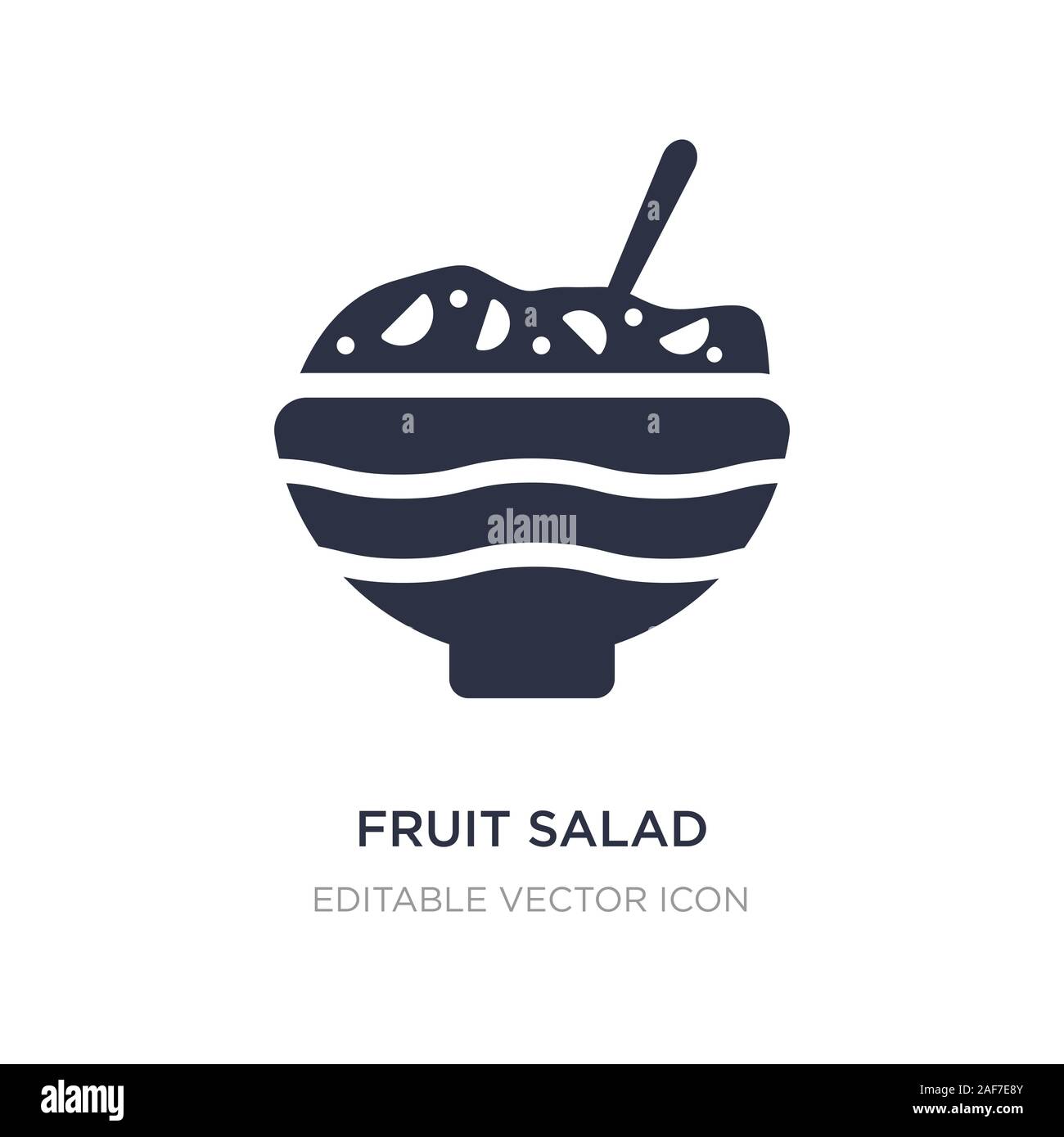 fruit salad icon on white background. Simple element illustration from ...