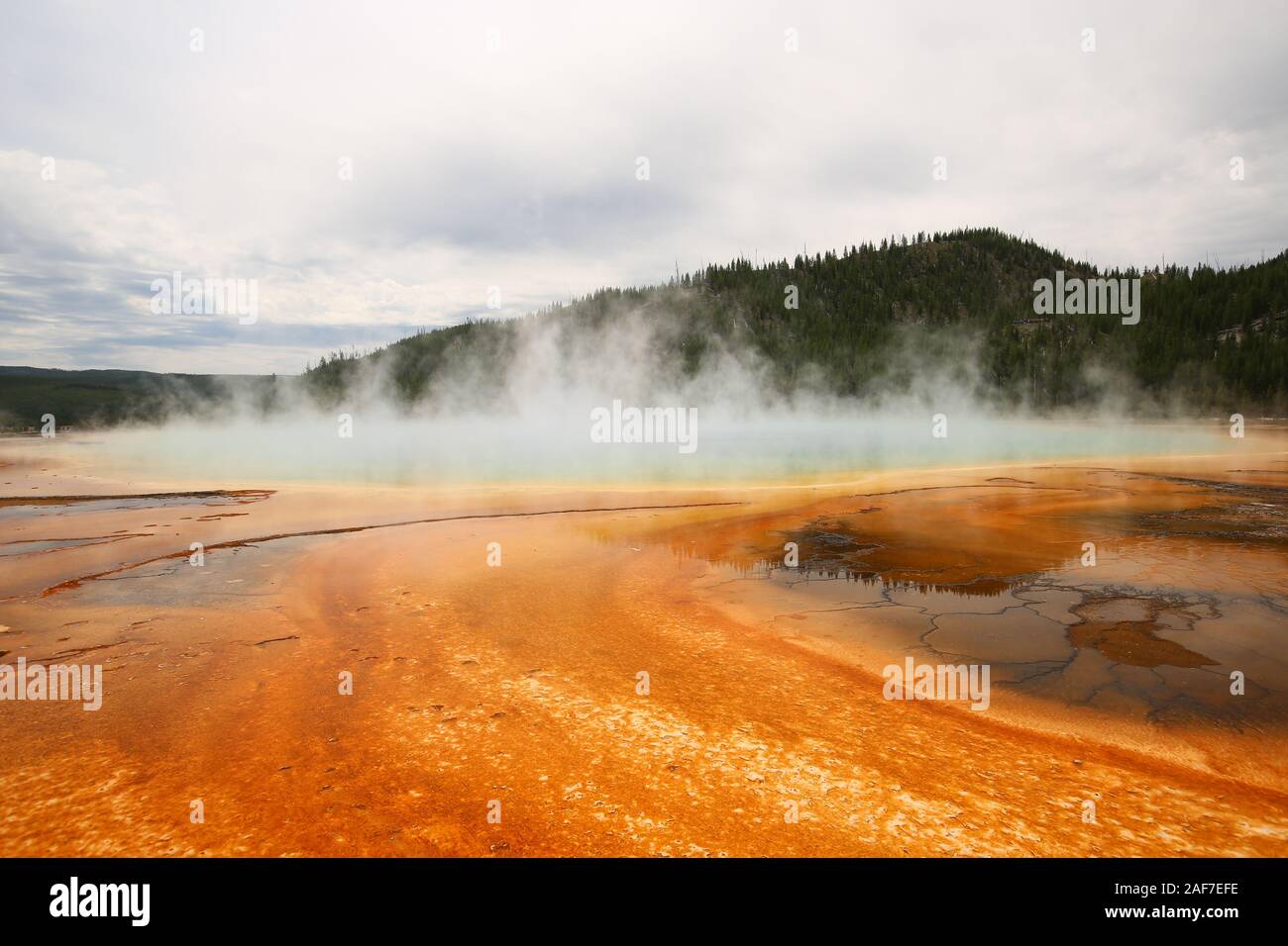 The Grand Prismatic Spring in Yellowstone Stock Photo - Alamy