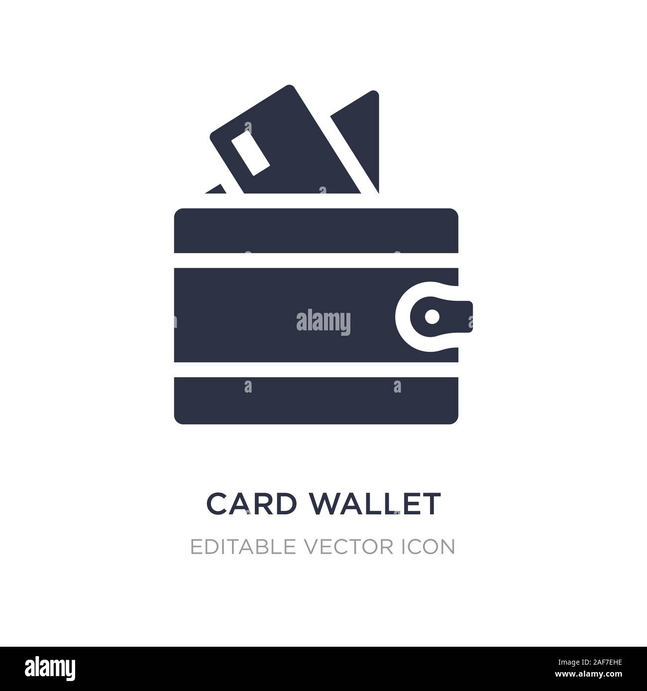 card wallet icon on white background. Simple element illustration from ...